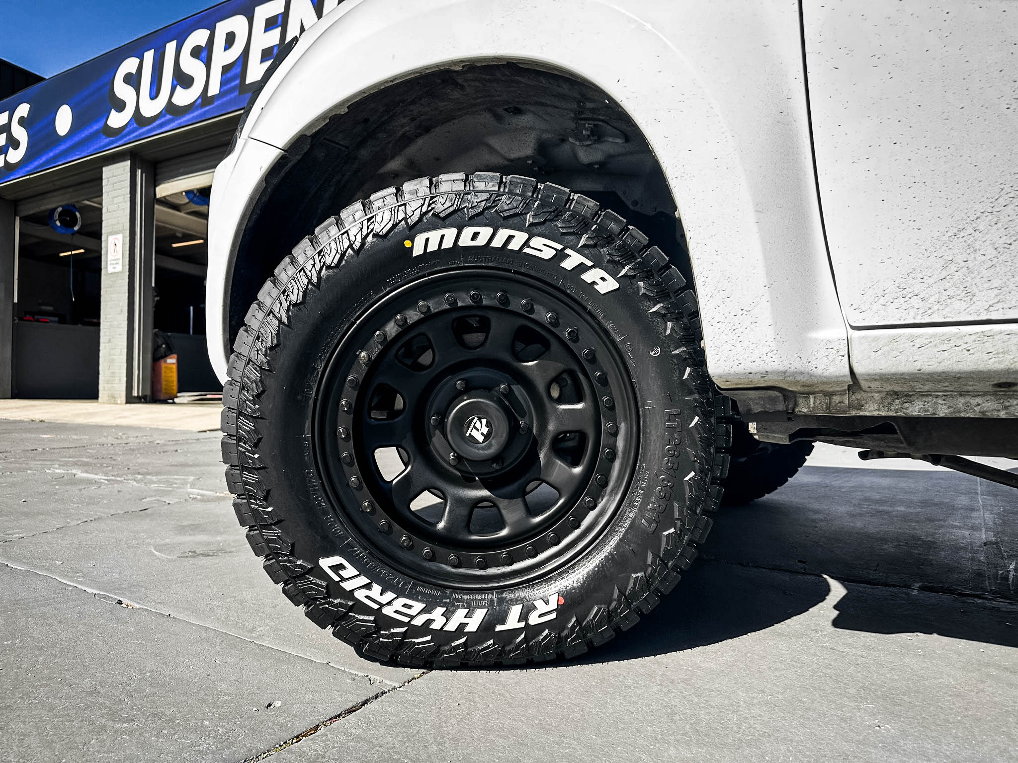 isuzu d-max revolution steel wheel matte black black bolts wheel #13670