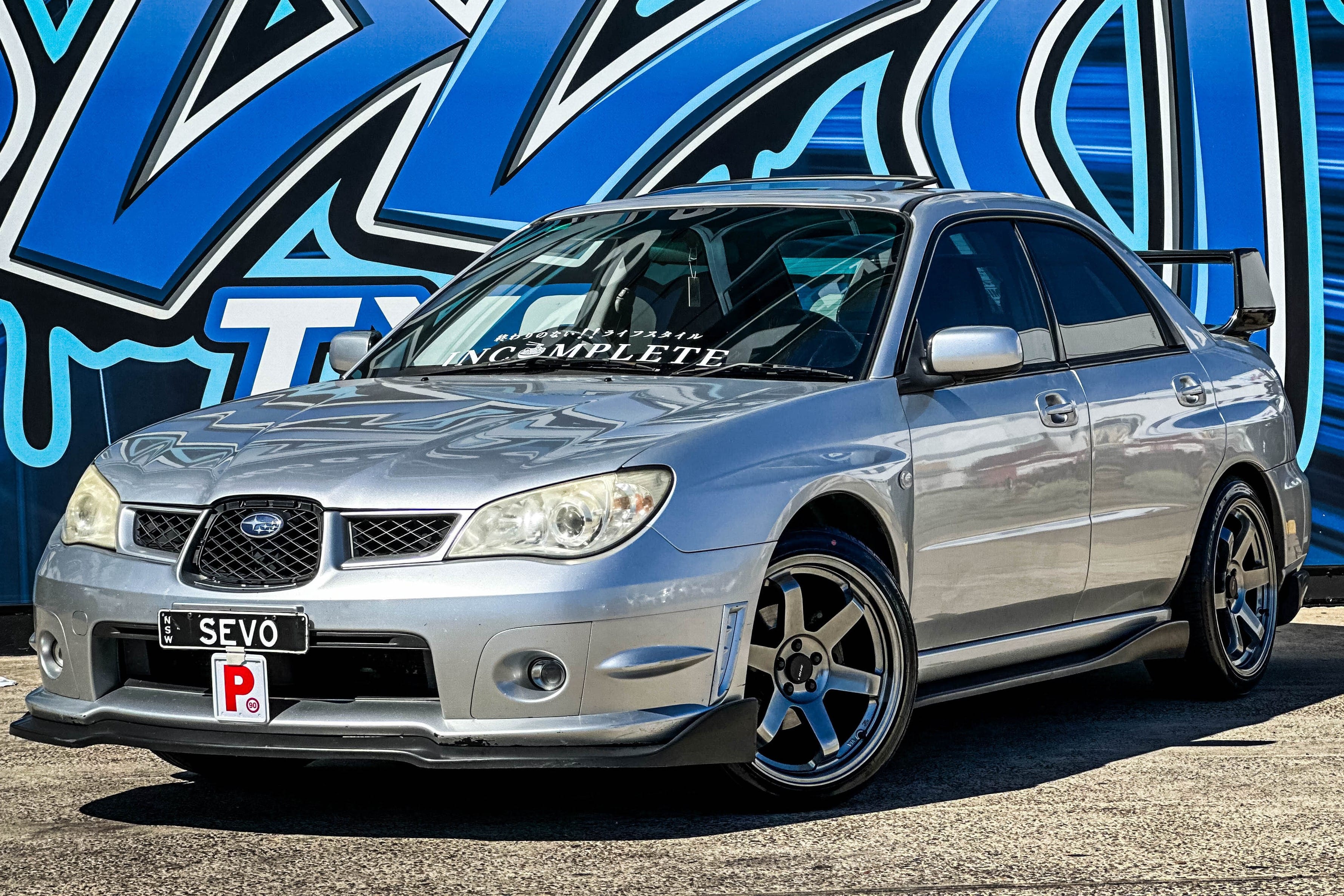 subaru impreza avid av-06 hyper black wheel #13745