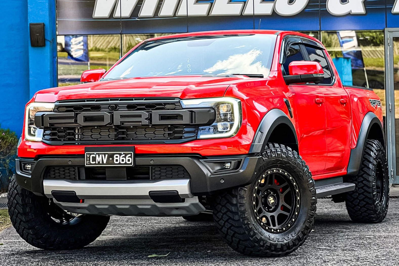 ford ranger next gen hussla terror matte black wheel #13768