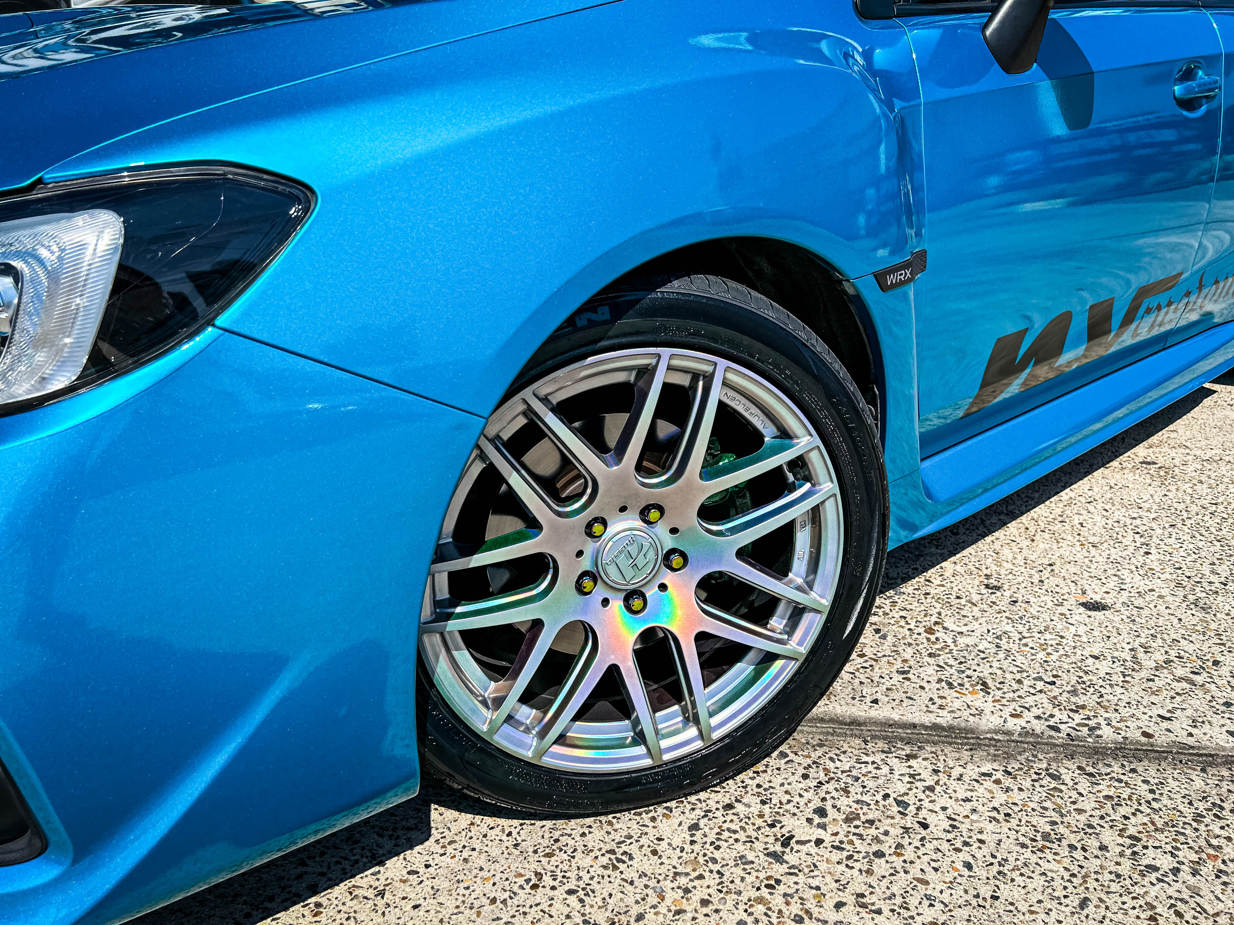 subaru wrx hussla euro cosmic pearl wheel #13773