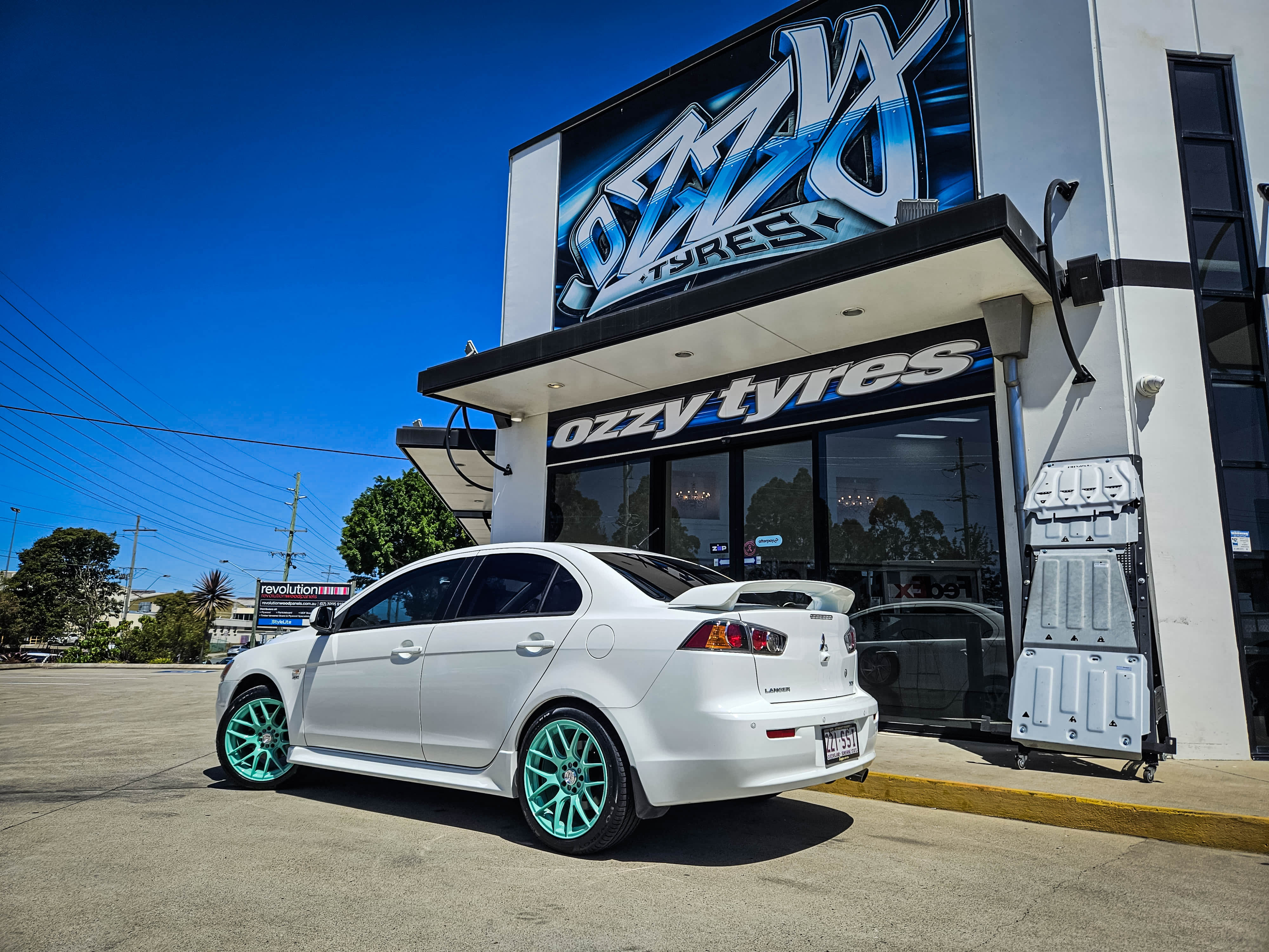 mitsubishi lancer hussla 030 pastel mint wheel #13796