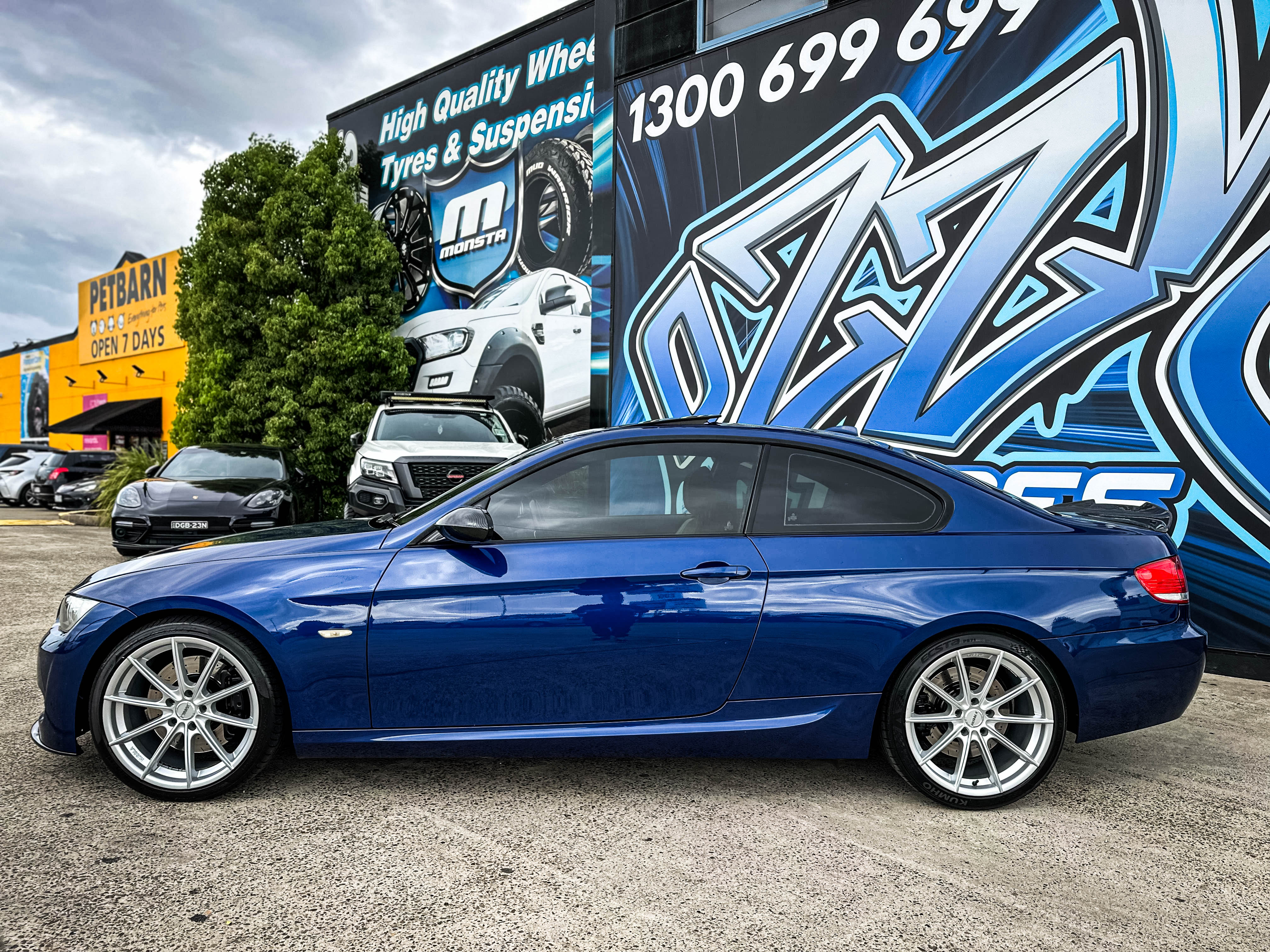 bmw 3 series hussla moz bright silver wheel #13834