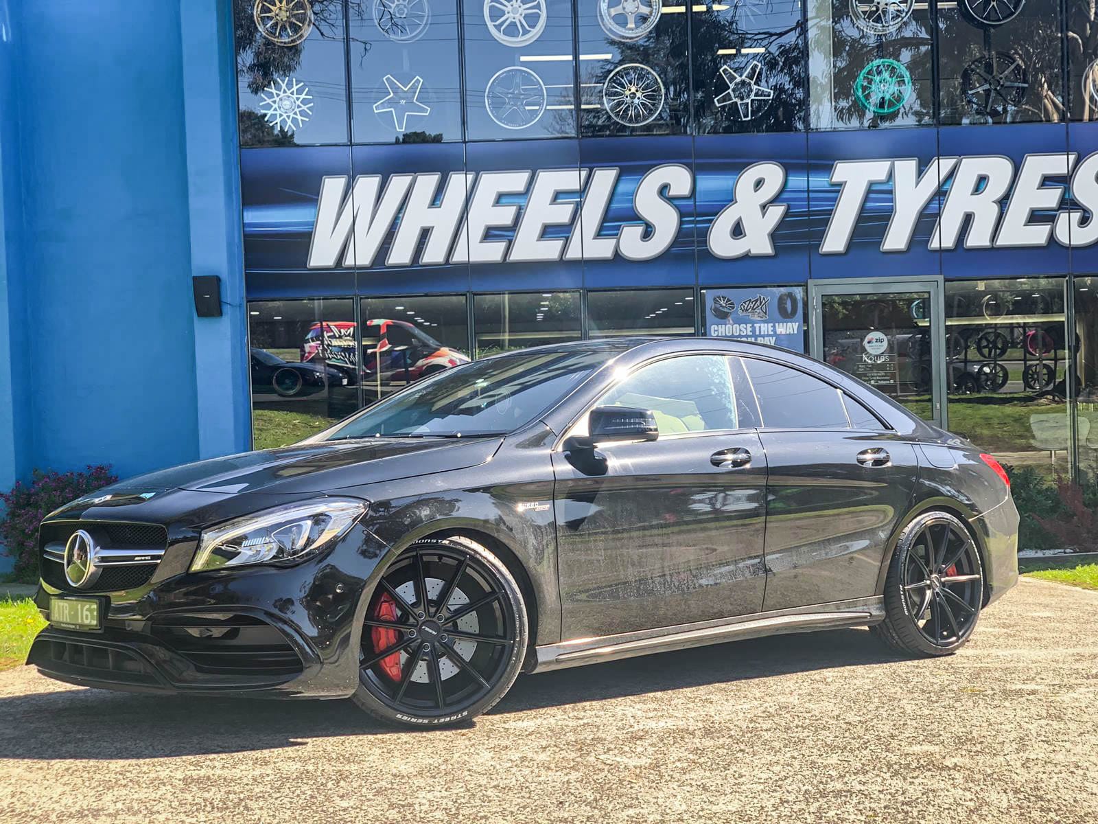 Mercedes-benz c-class hussla moz matte black #1388