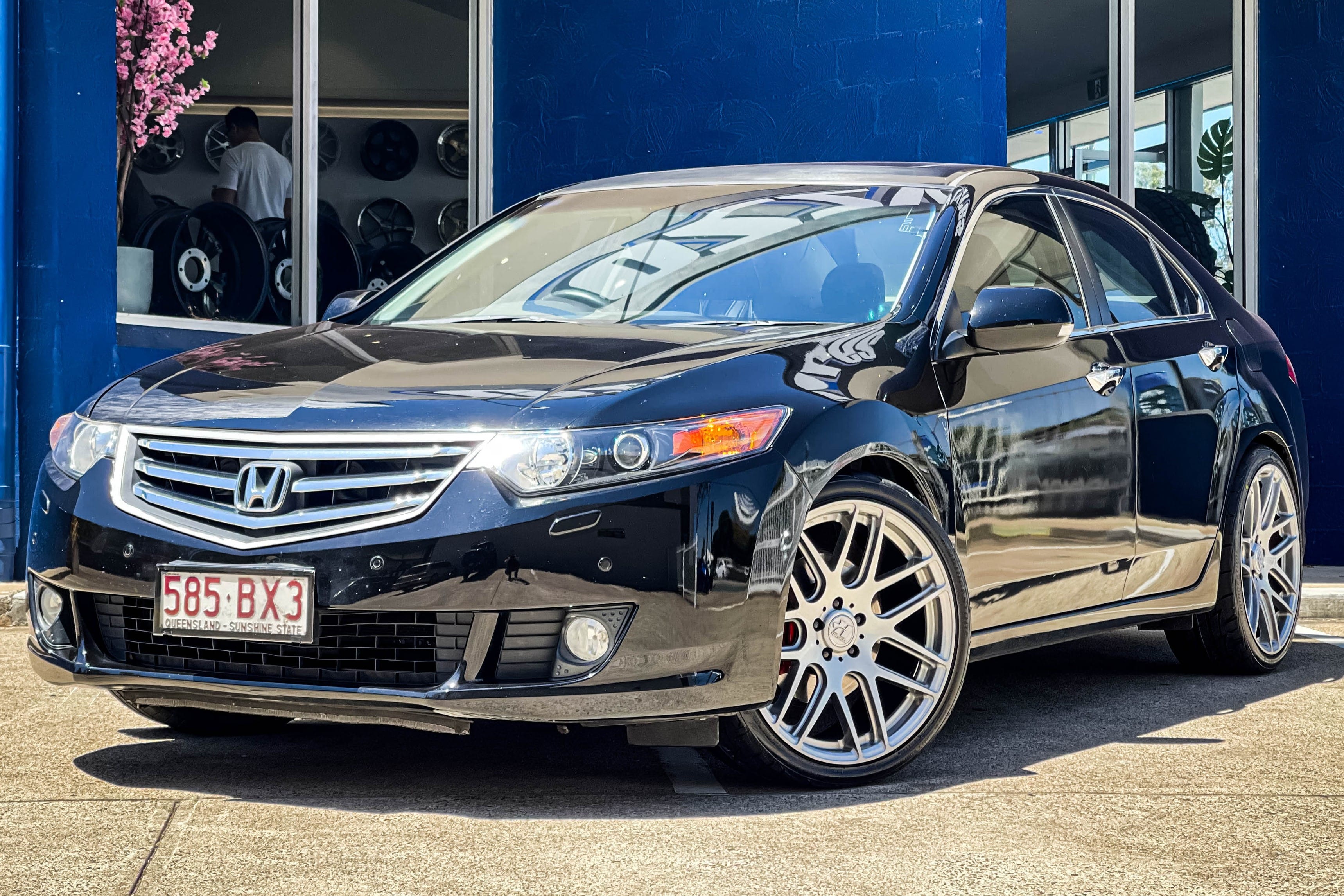 honda accord hussla euro cosmic pearl wheel #13903