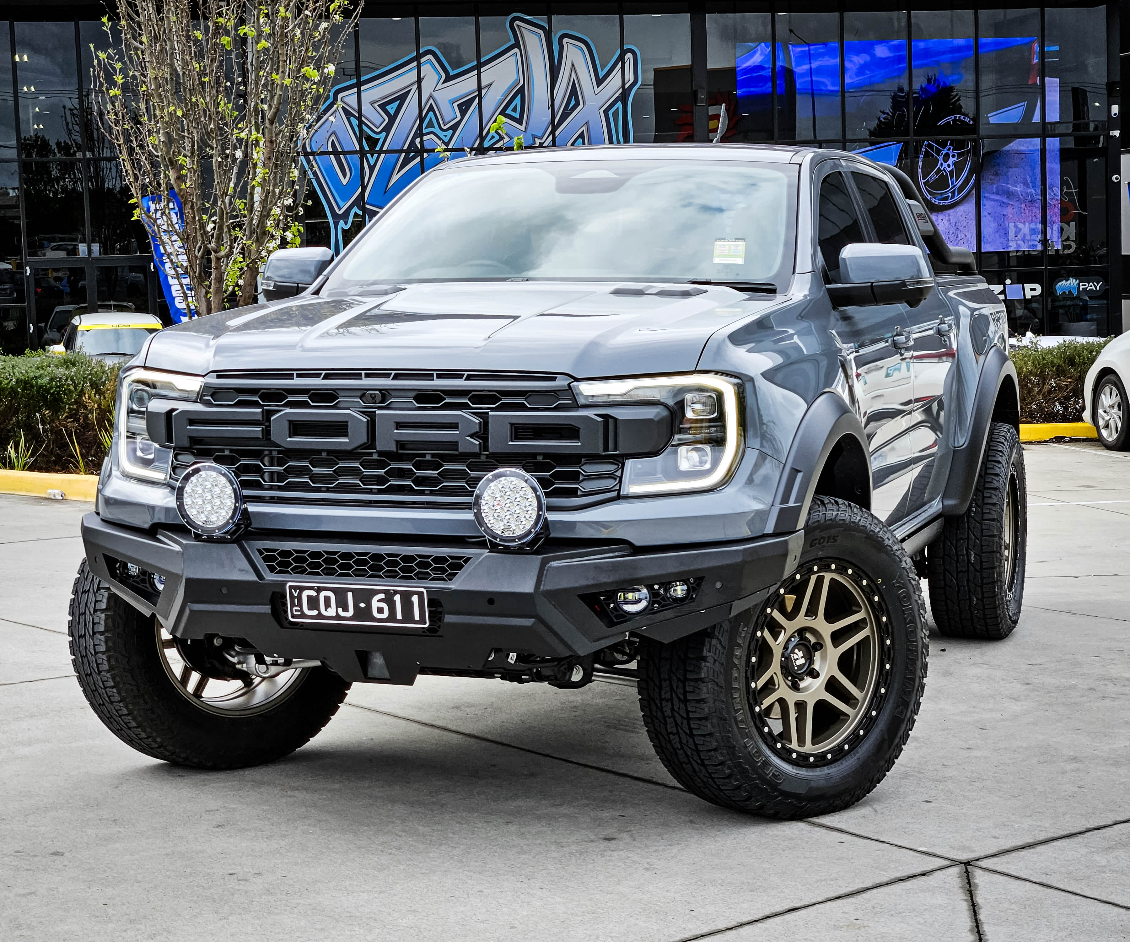 ford ranger next gen hussla terror matte bronze wheel #13934