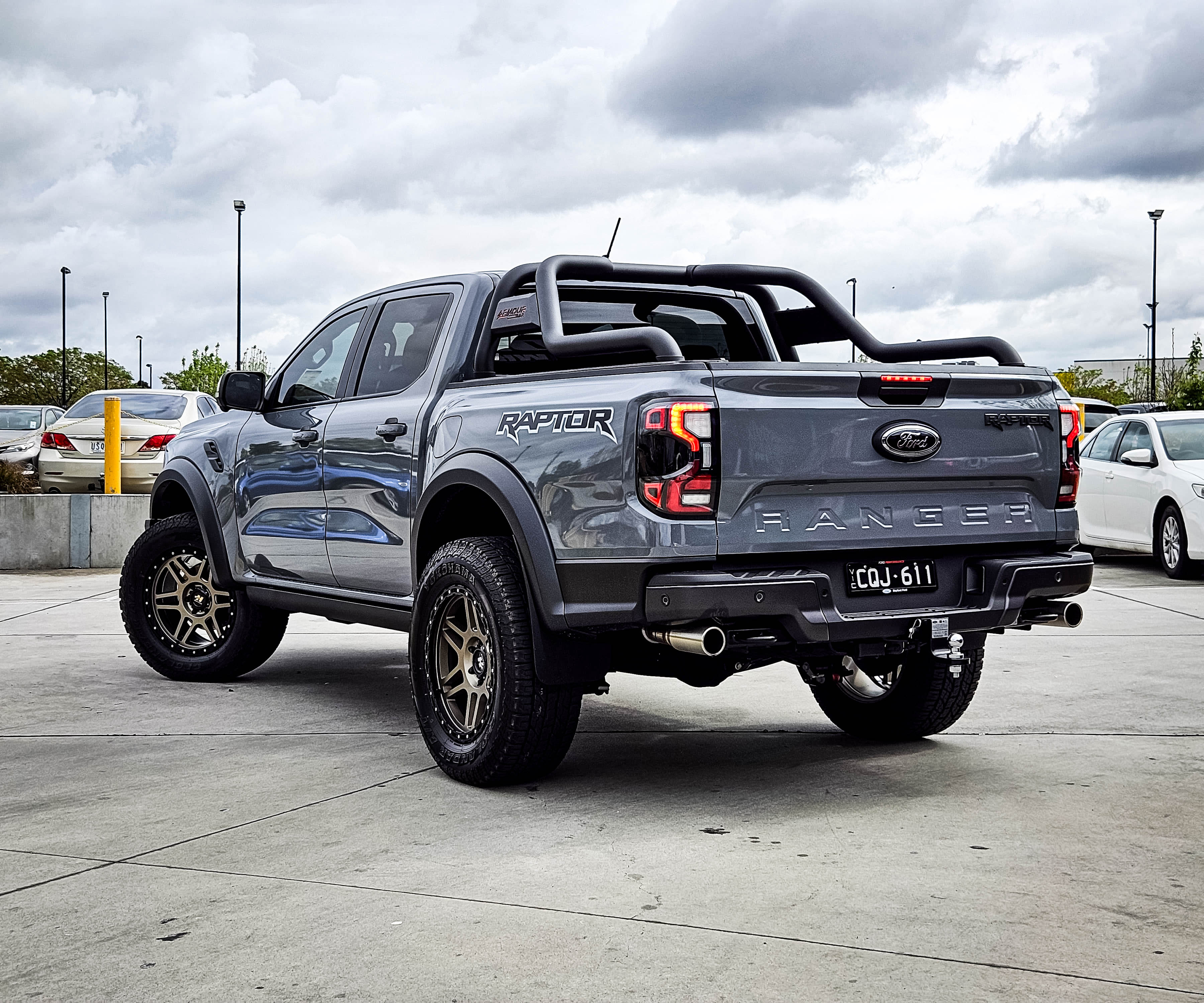ford ranger next gen hussla terror matte bronze wheel #13934