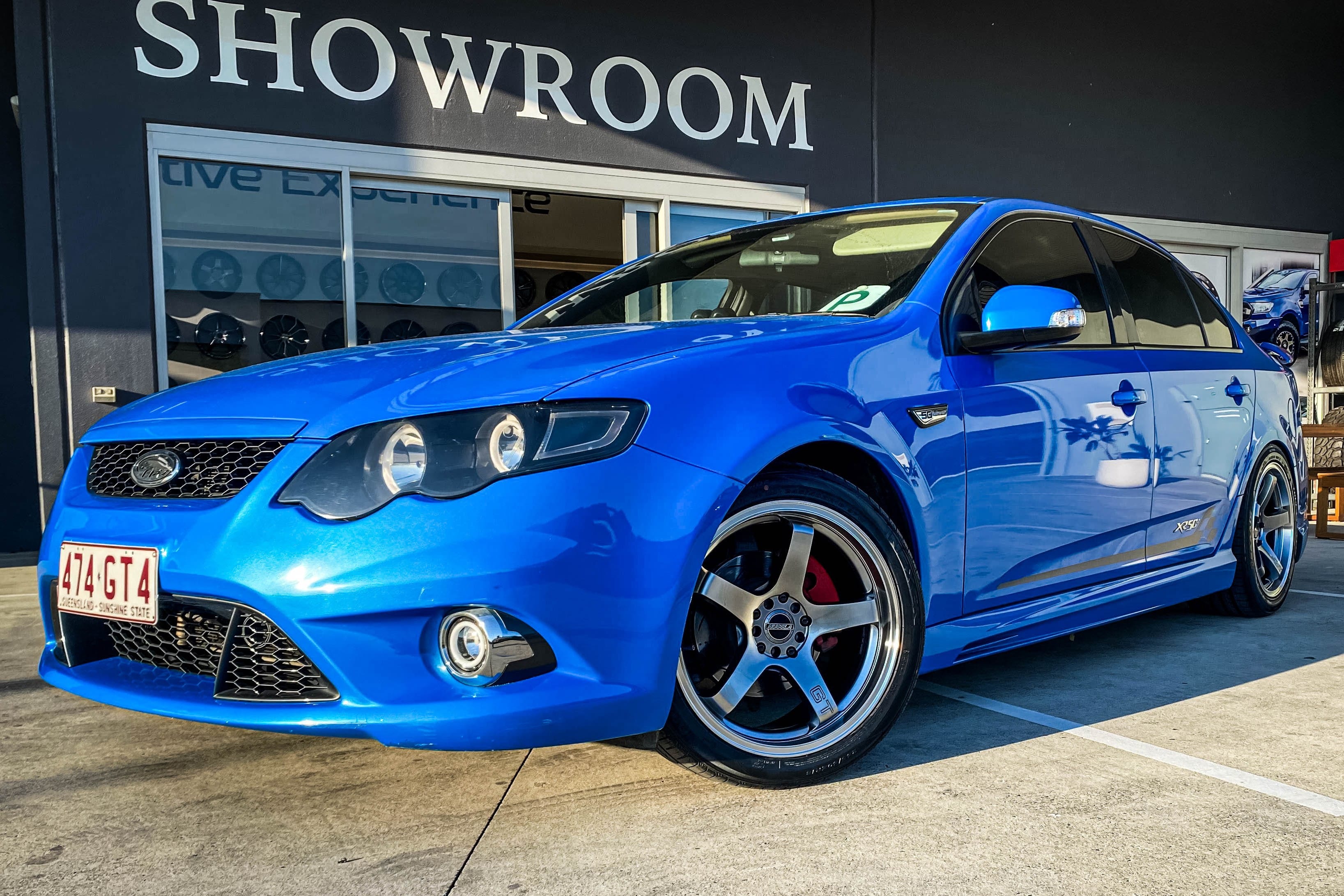 ford falcon hussla gt chromium centre polished lip wheel #13982