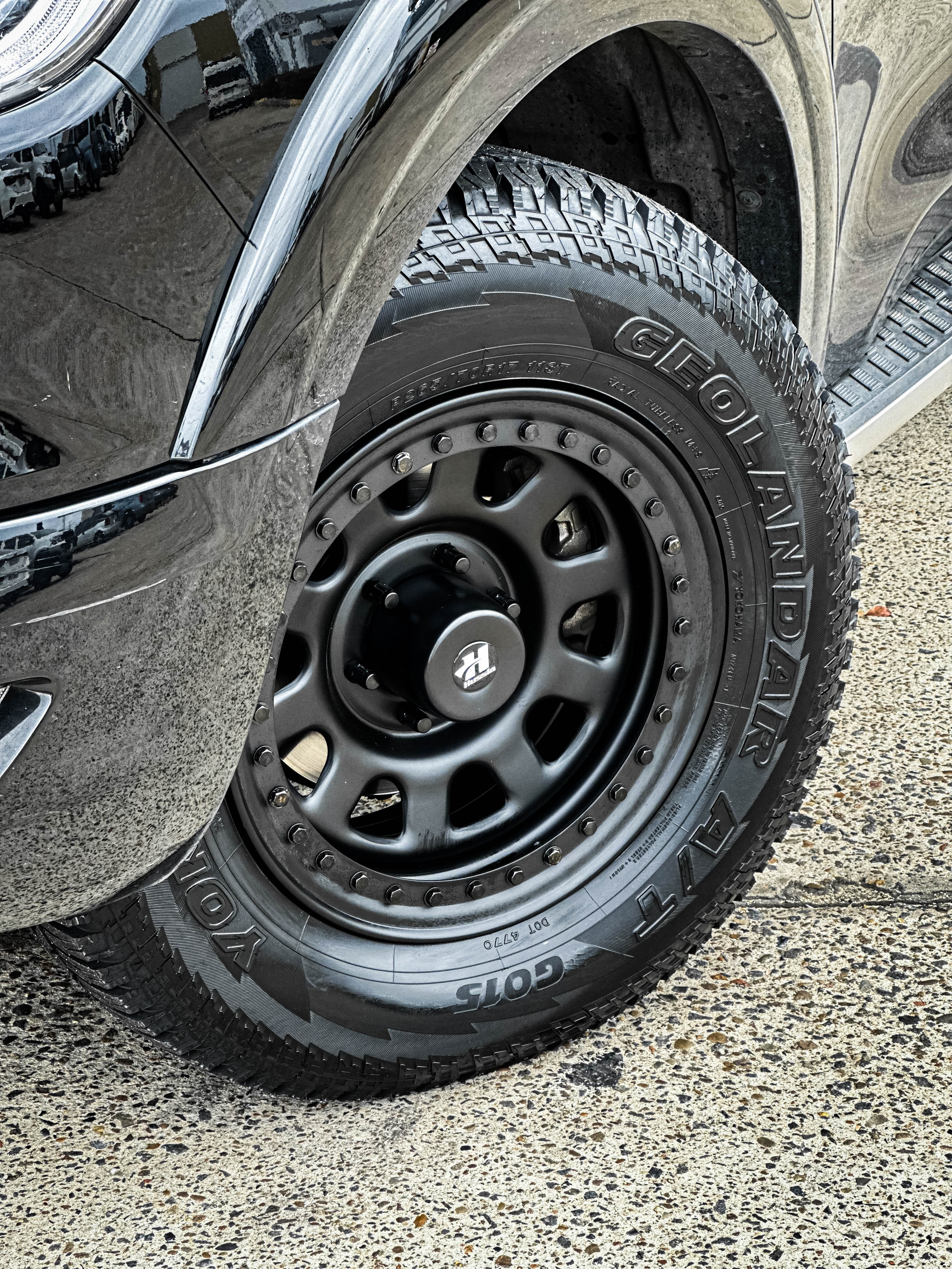great wall cannon x revolution steel wheel matte black black bolts ...
