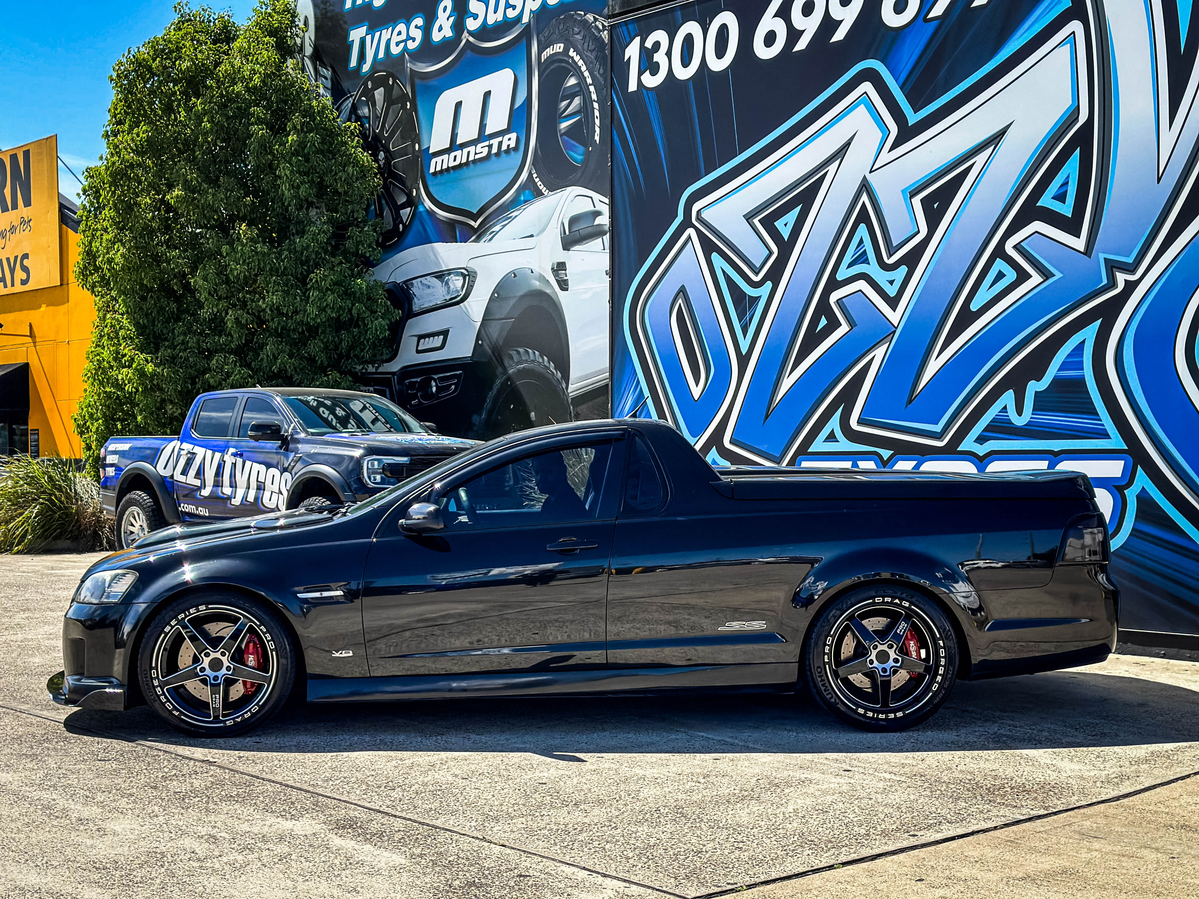 holden commodore pro drag pd1 black lip wheel #13995