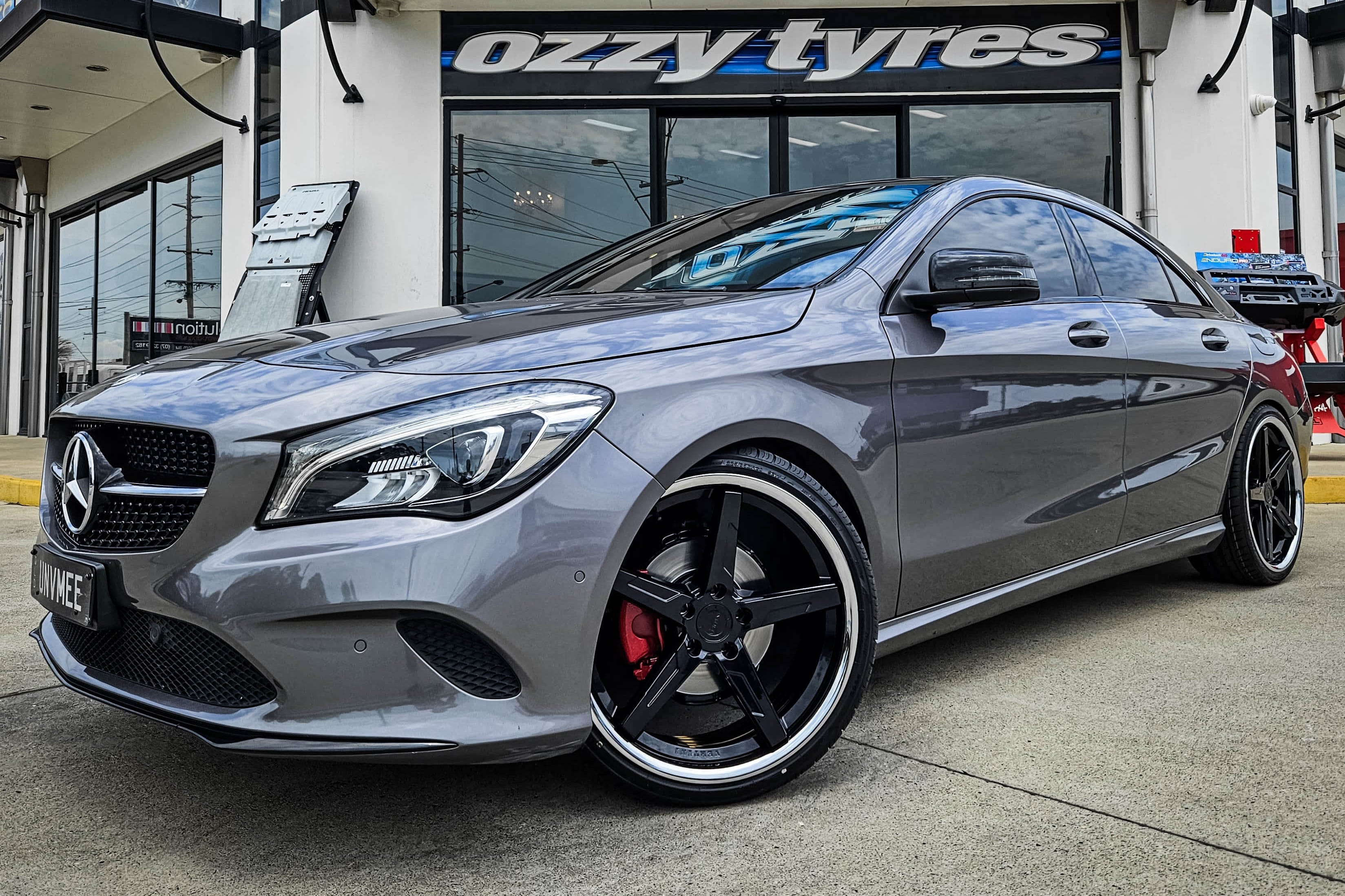 MERCEDES-BENZ CLA-CLASS VERTINI RF1.7 GLOSS BLACK CHROME LIP Wheel #14009