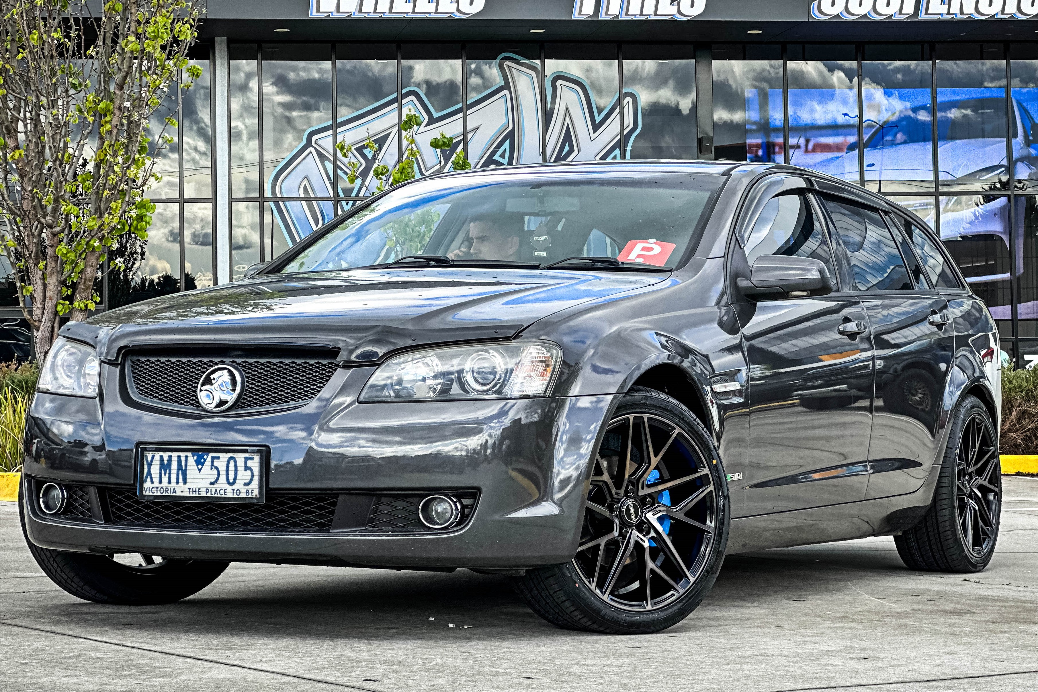 HOLDEN CALAIS HUSSLA JACQUES GLOSS BLACK DARK TINT Wheel #14036