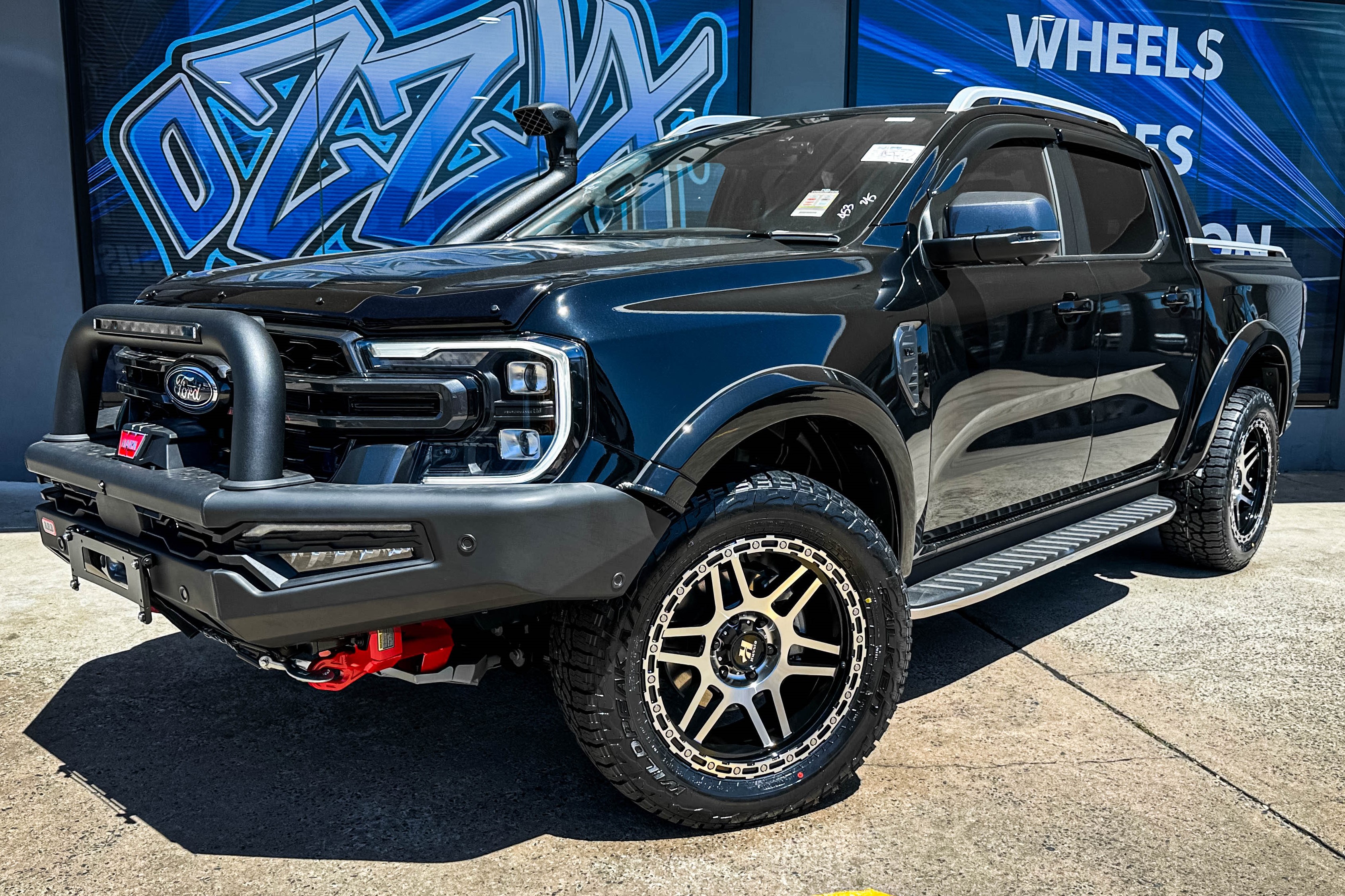 ford ranger next gen hussla terror machined wheel #14056