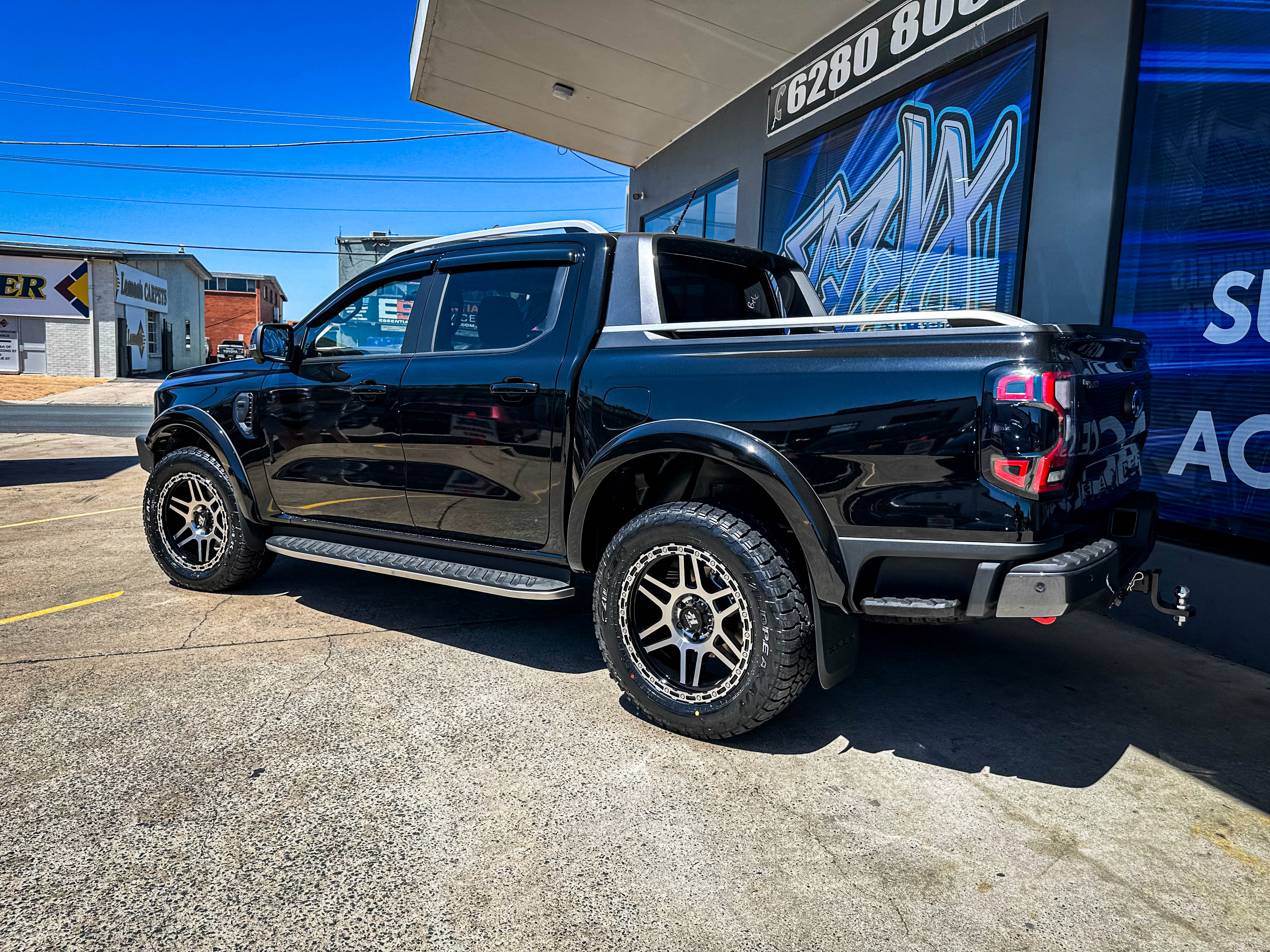 ford ranger next gen hussla terror machined wheel #14056