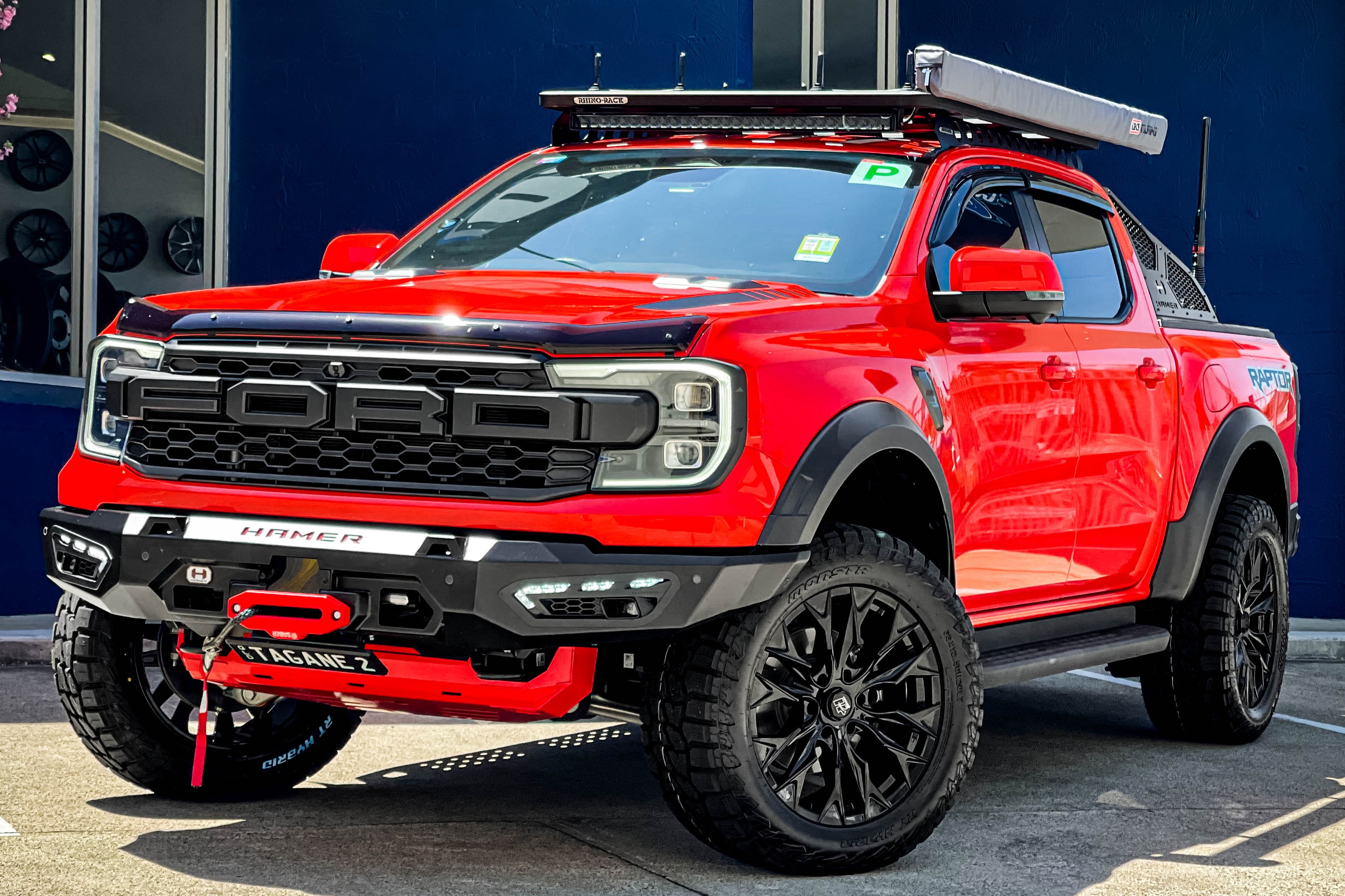 ford ranger next gen hussla phantom gloss black wheel #14057