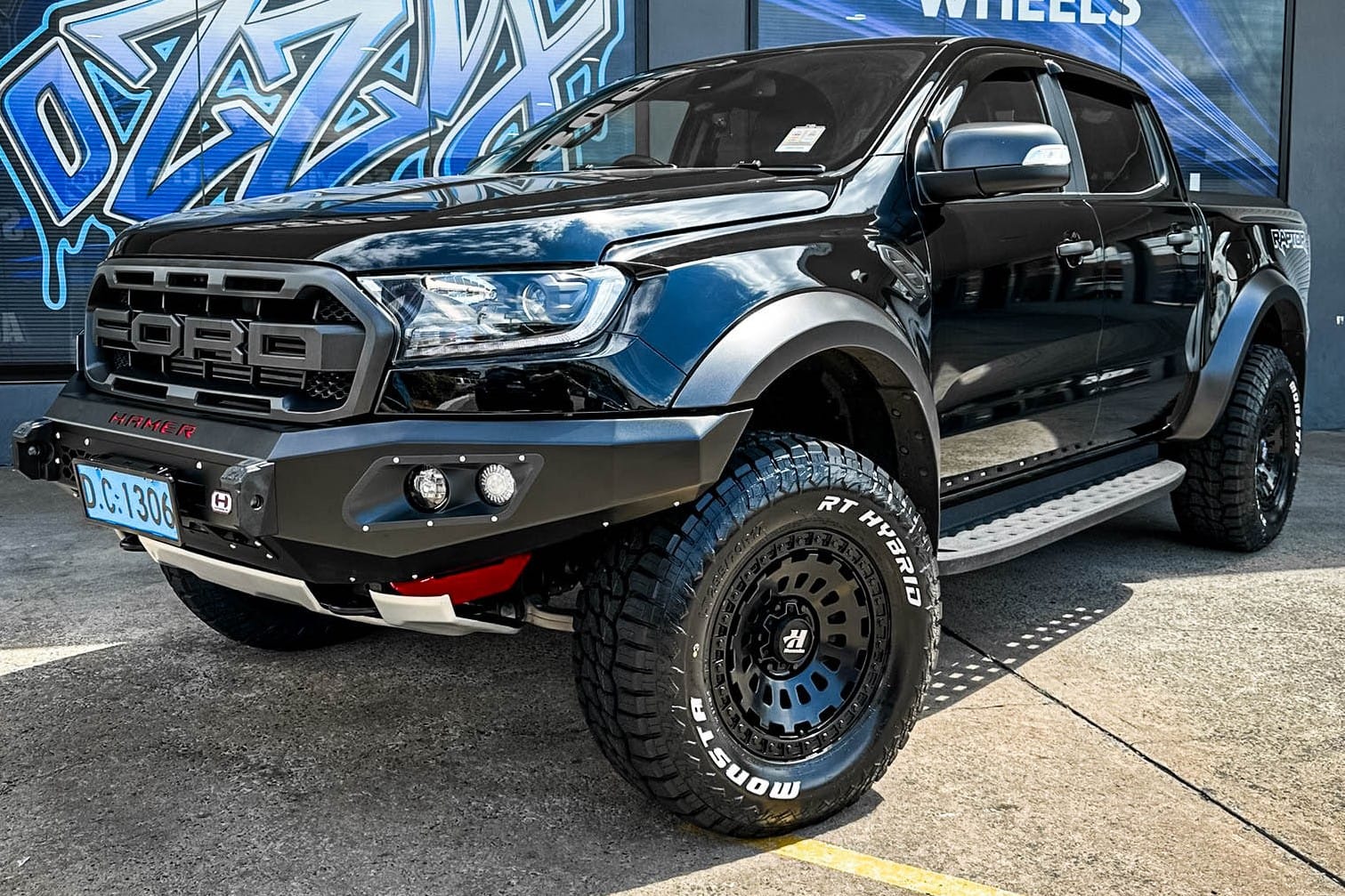 FORD RANGER HUSSLA STRIKEFORCE MATTE BLACK Wheel #14188