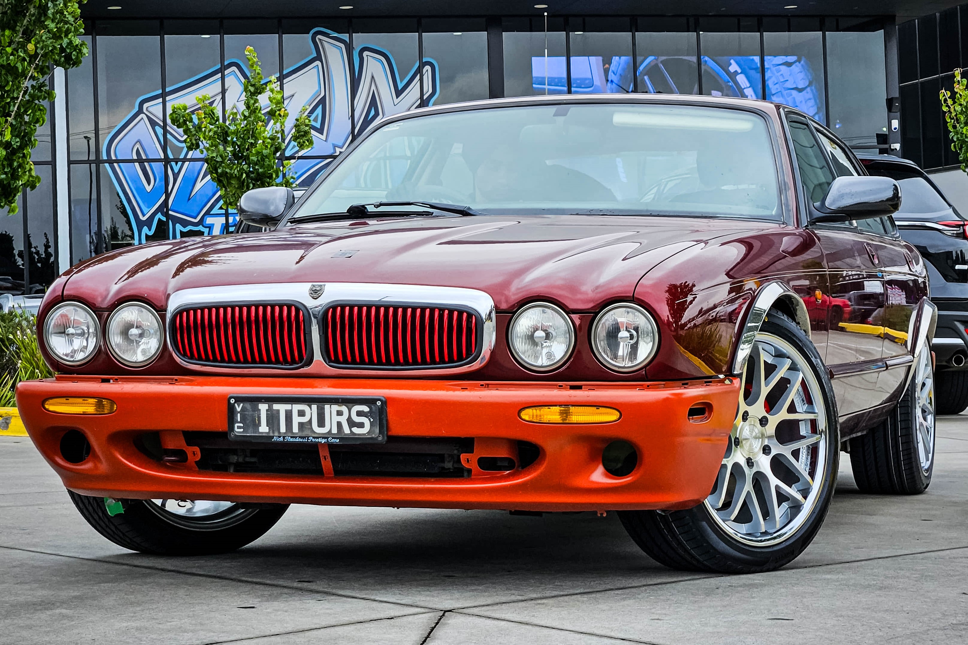 JAGUAR XJ VERTINI MAGIC MACHINED FACE CHROME LIP Wheel #14205