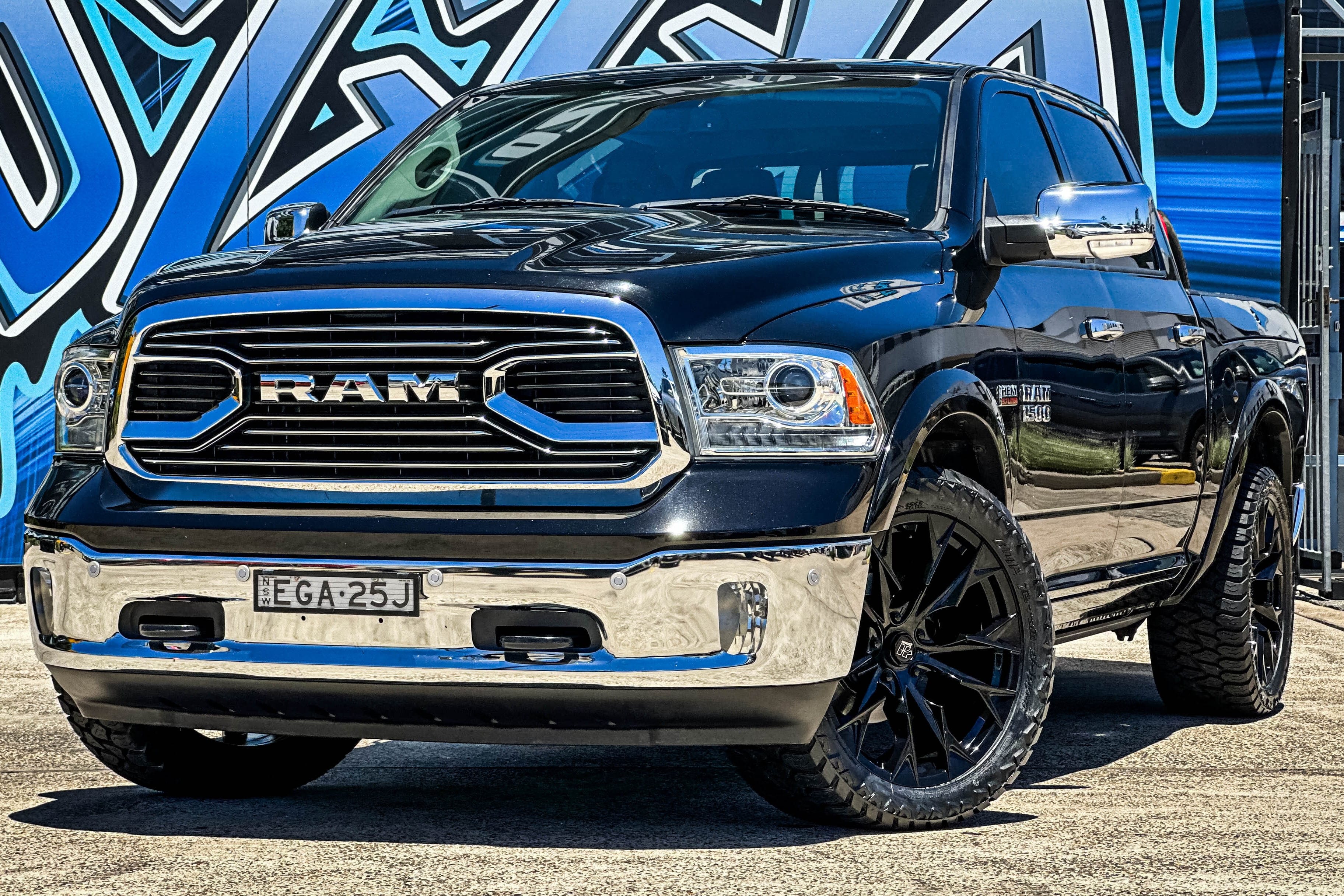 ram 1500 hussla phantom gloss black wheel #14226