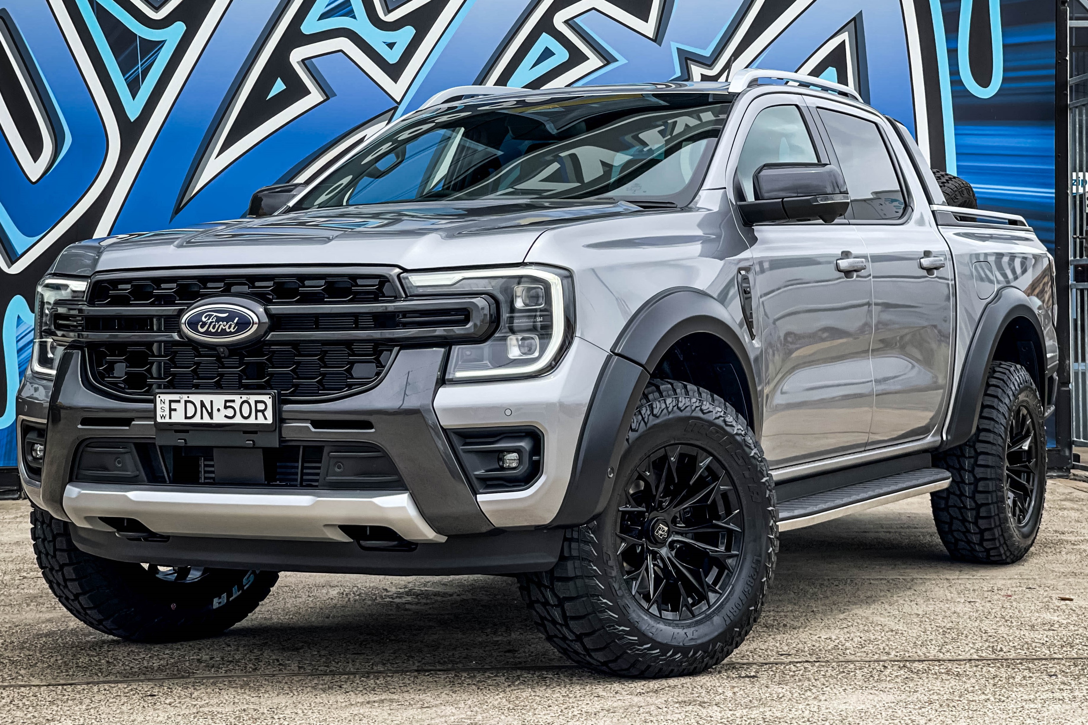 ford ranger next gen hussla phantom gloss black wheel #14272