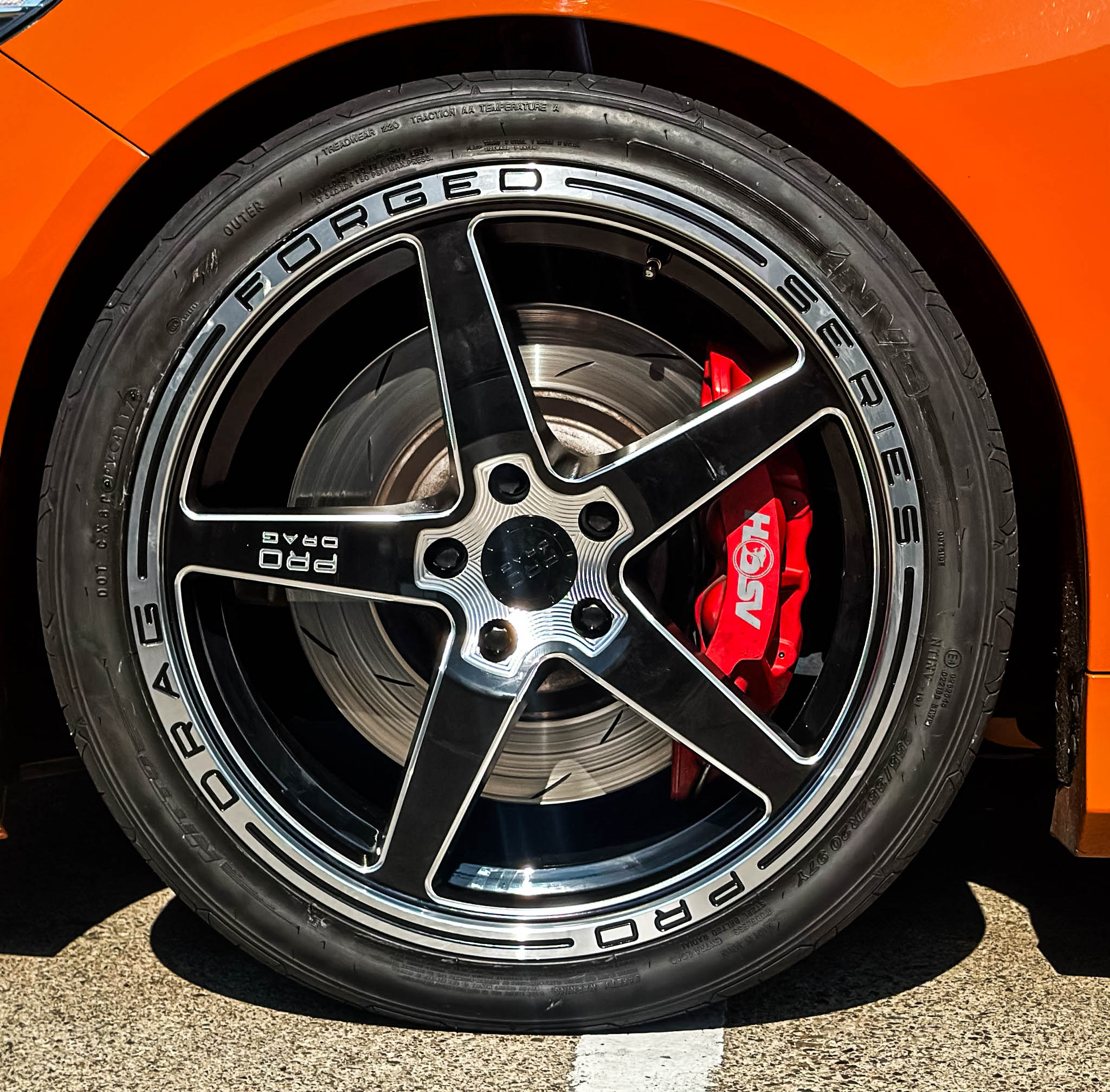 holden hsv clubsport pro drag pd1 machined lip wheel #14310