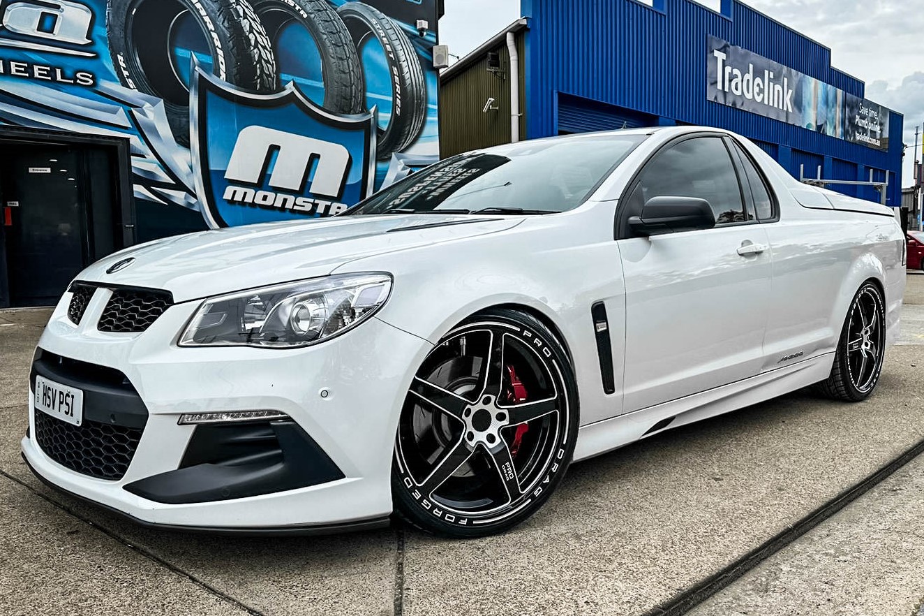 HOLDEN HSV MALOO PRO DRAG PD1 BLACK LIP Wheel #14311