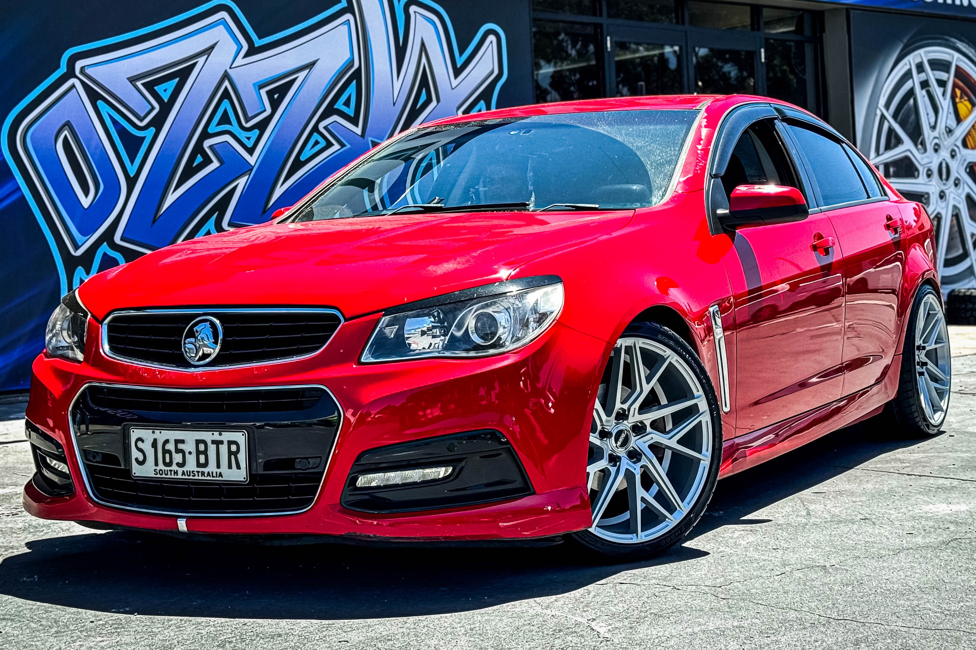 holden commodore hussla jacques bright silver wheel #14351