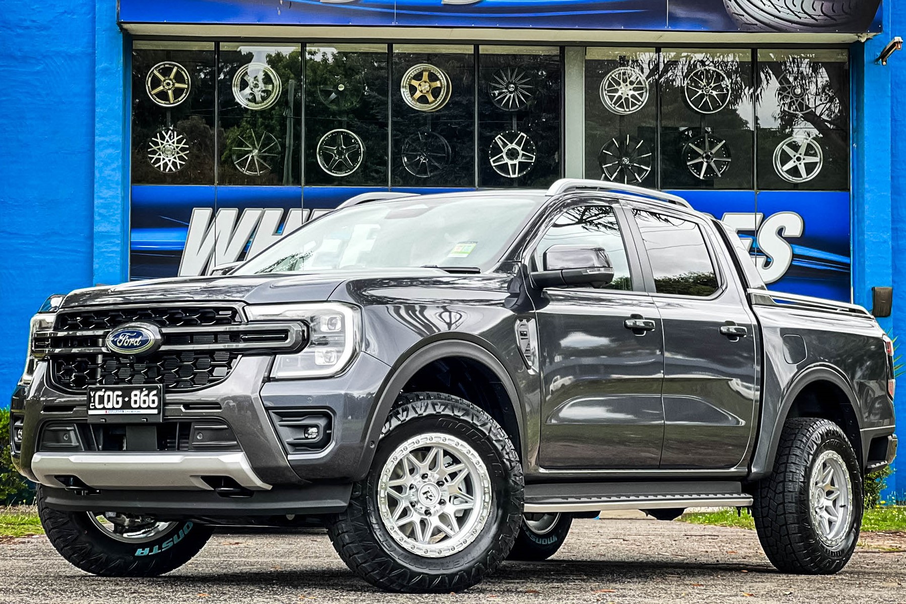 ford ranger next gen hussla cadet diamond cut machined wheel #14374