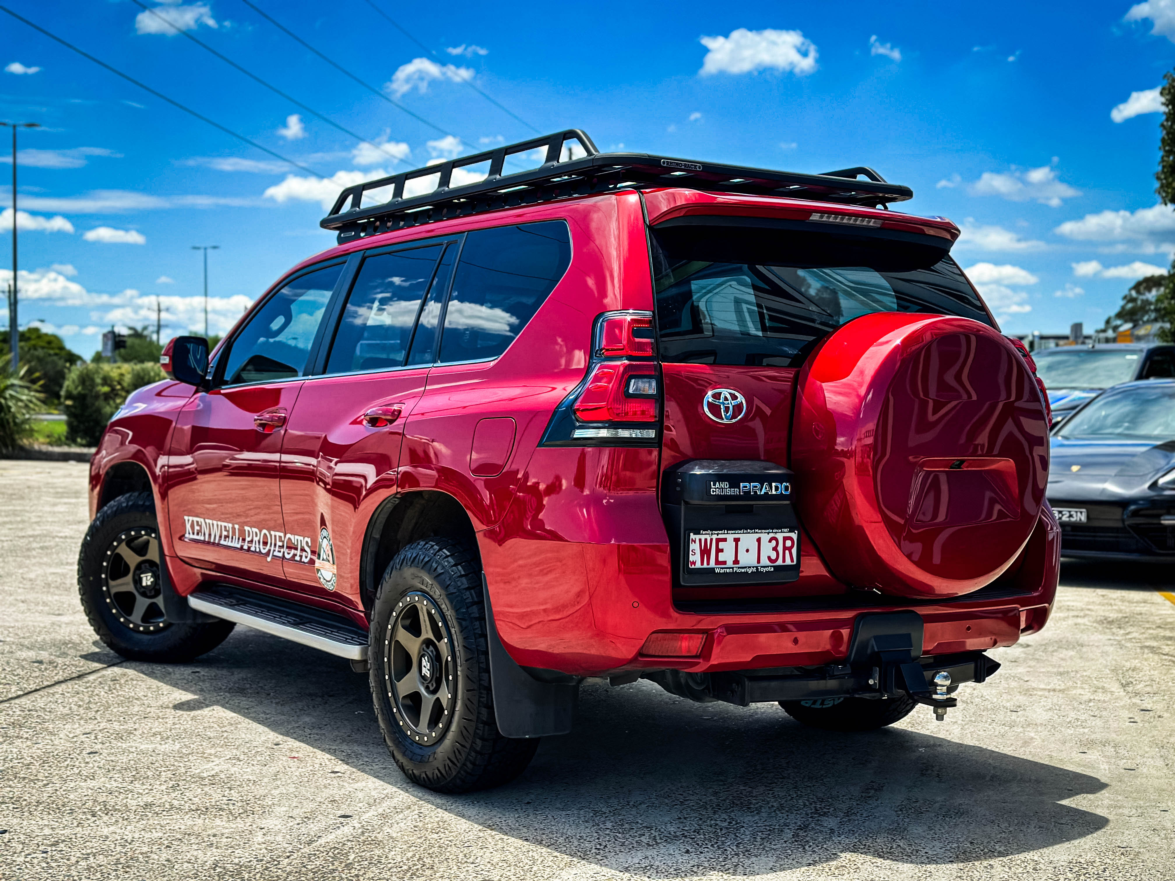 toyota land cruiser prado hussla spitfire matte bronze black lip chrome ...