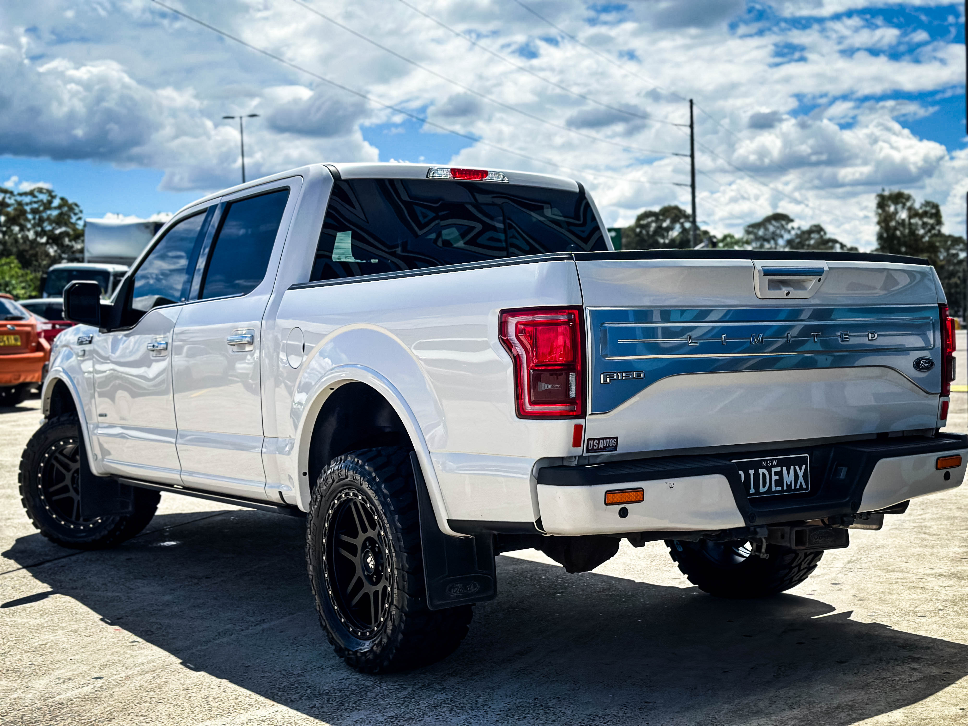 ford f-150 hussla terror matte black wheel #14398