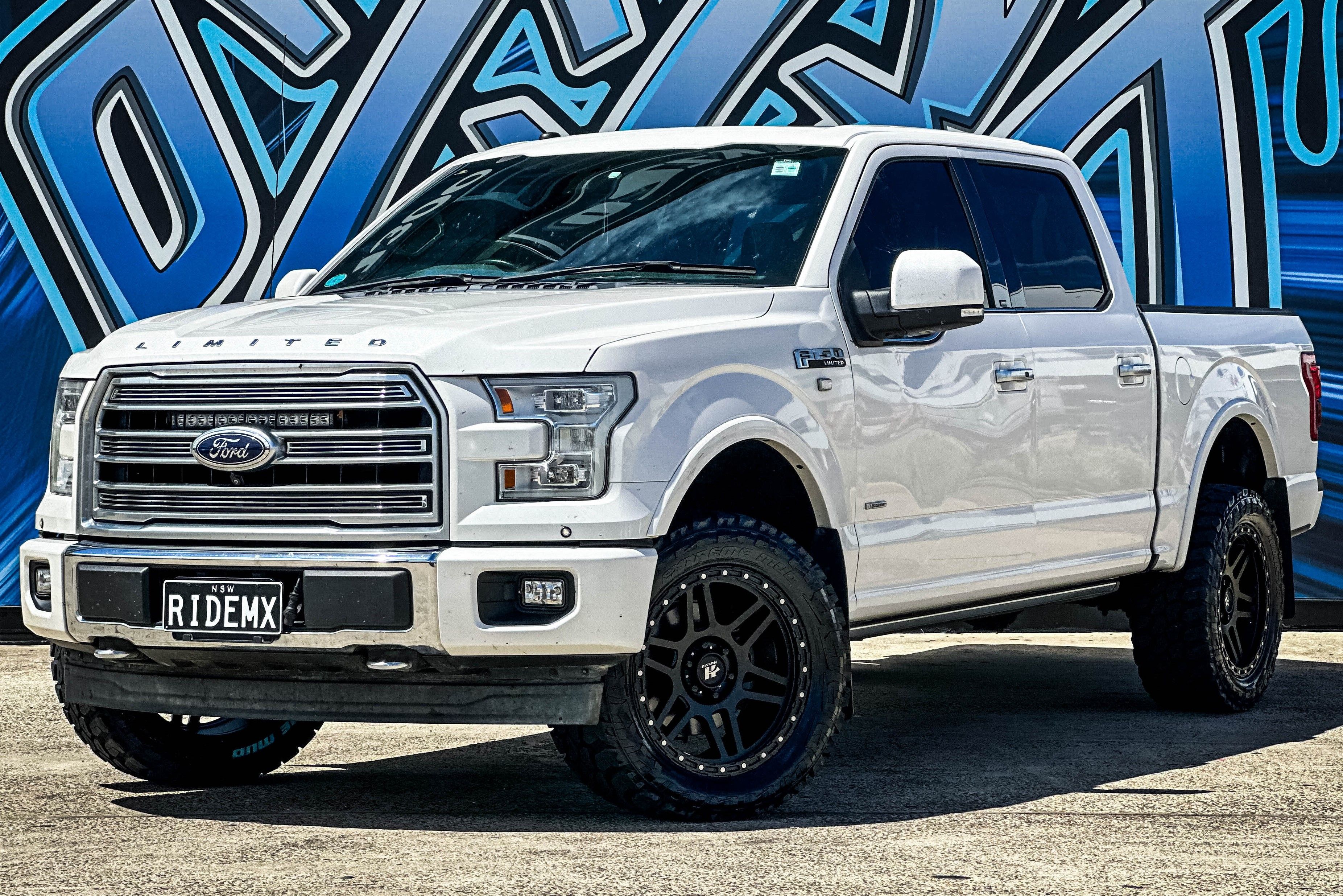 ford f-150 hussla terror matte black wheel #14398