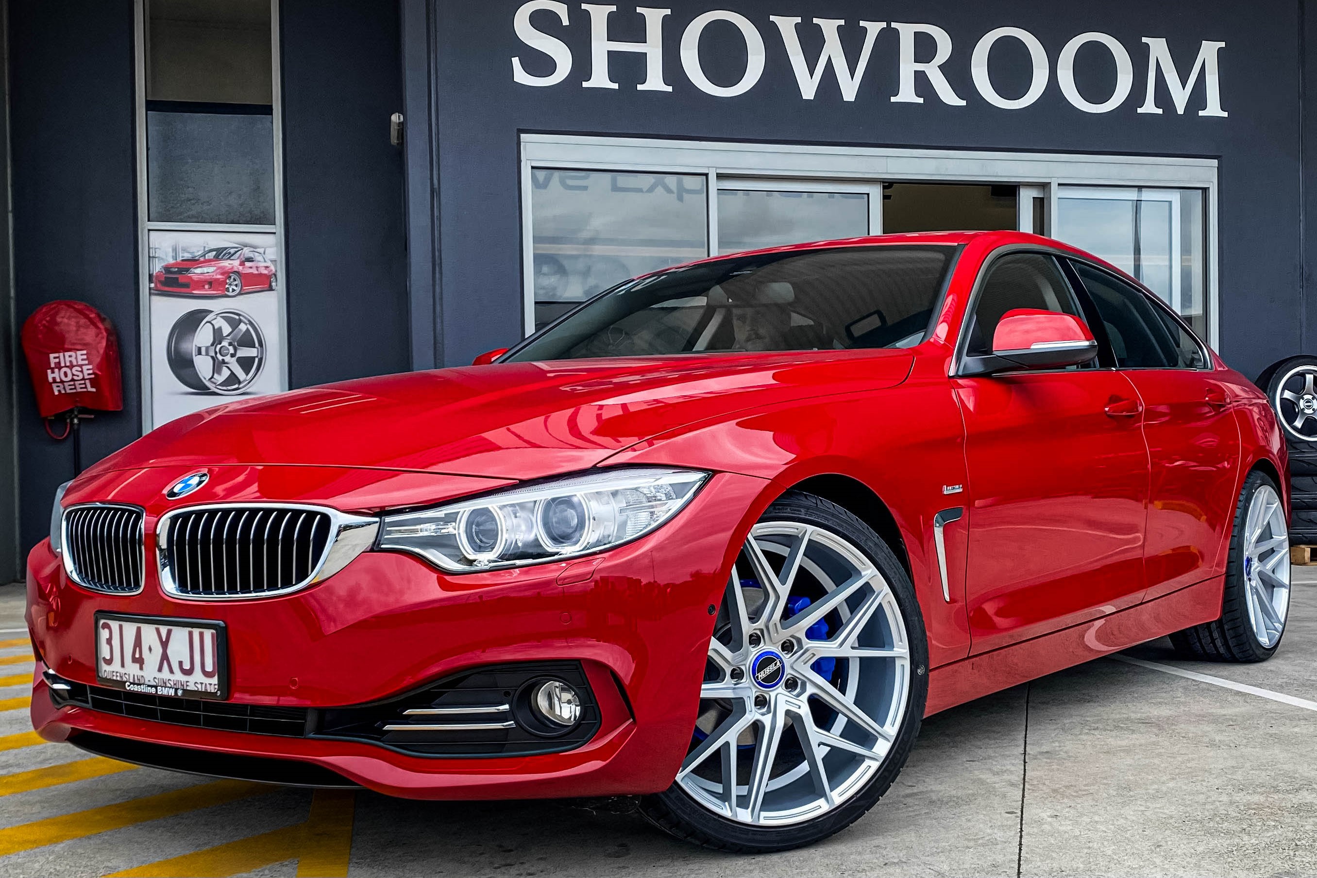 bmw 4 series hussla jacques bright silver wheel #14418