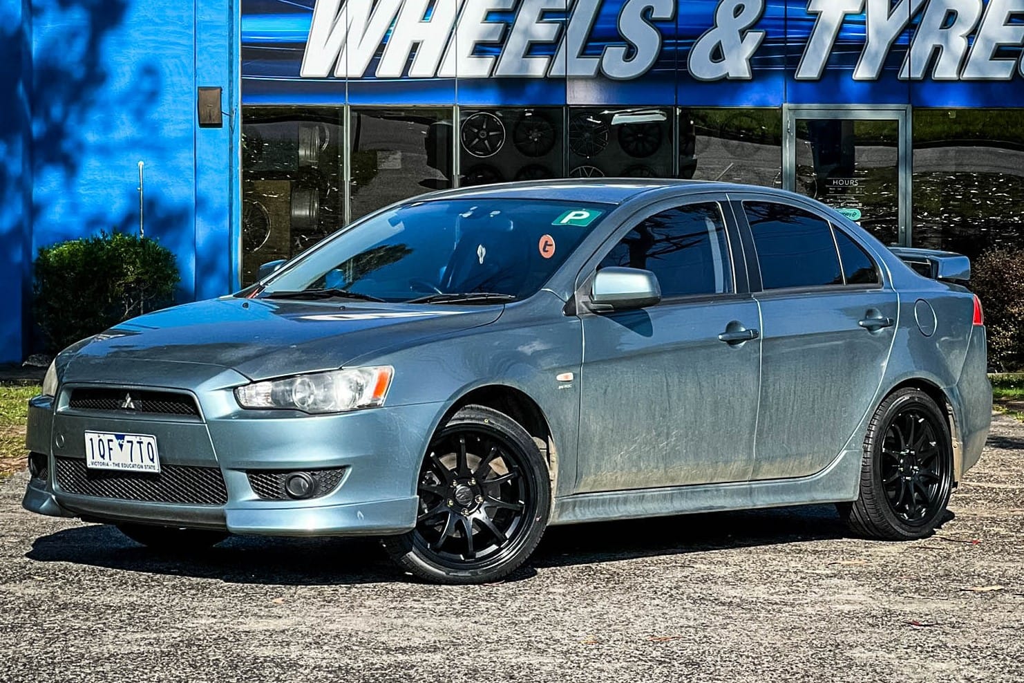 MITSUBISHI LANCER HUSSLA JDM MATTE BLACK Wheel #14472