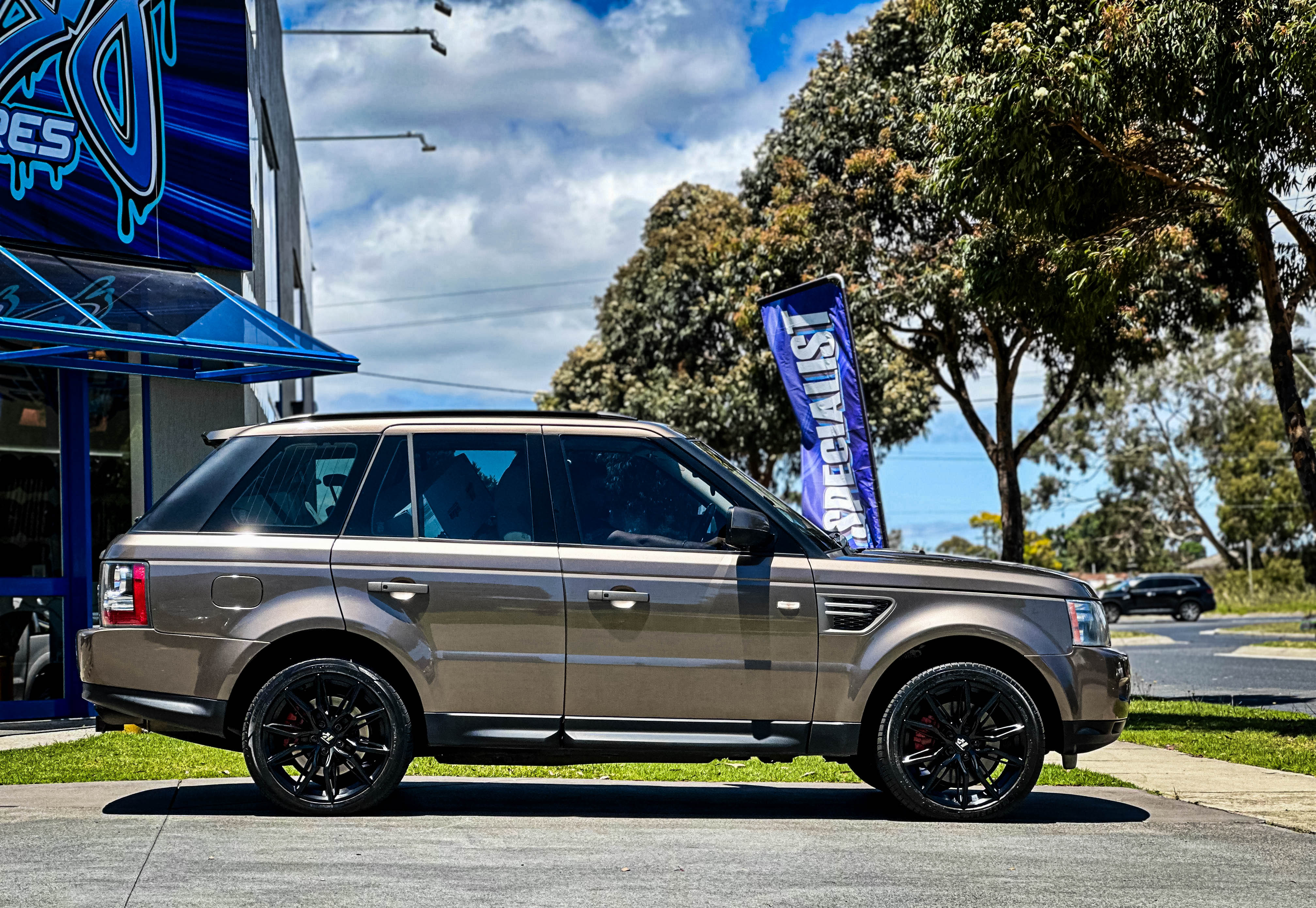 land rover range rover hussla medusa matte black wheel #14490