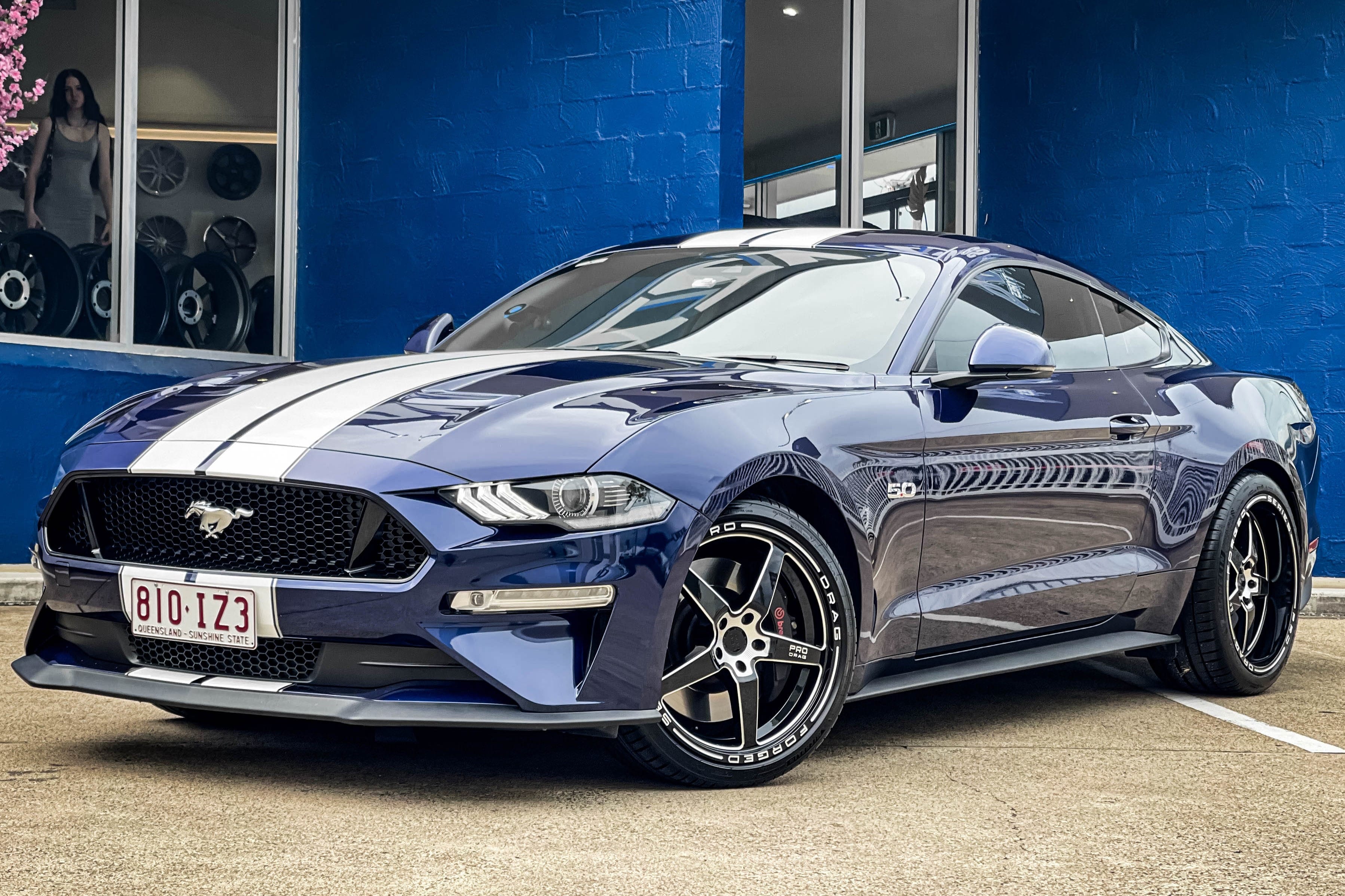 FORD MUSTANG PRO DRAG PD1 BLACK LIP Wheel #14589