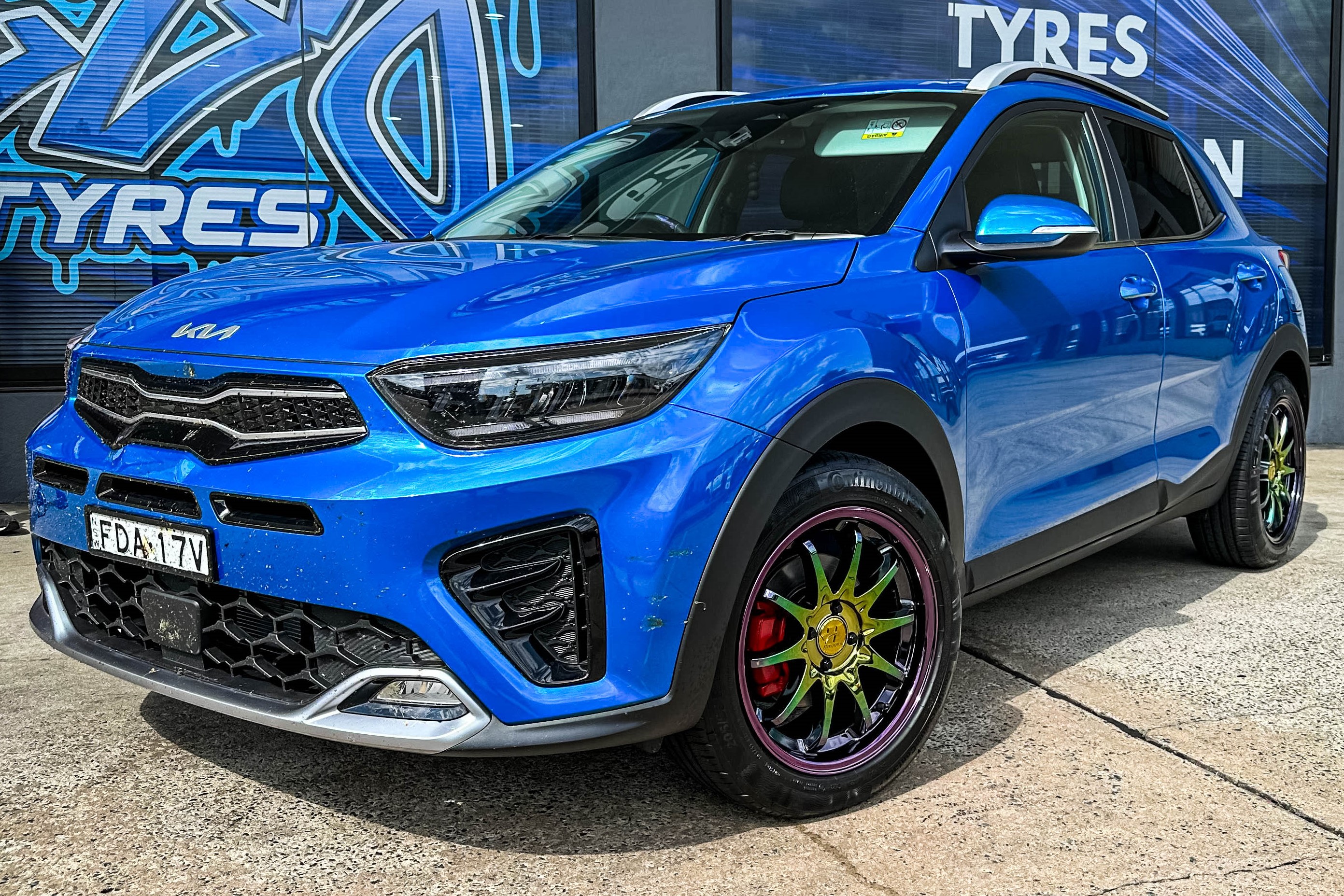 KIA STONIC HUSSLA JDM BURNT TITANIUM Wheel #14611