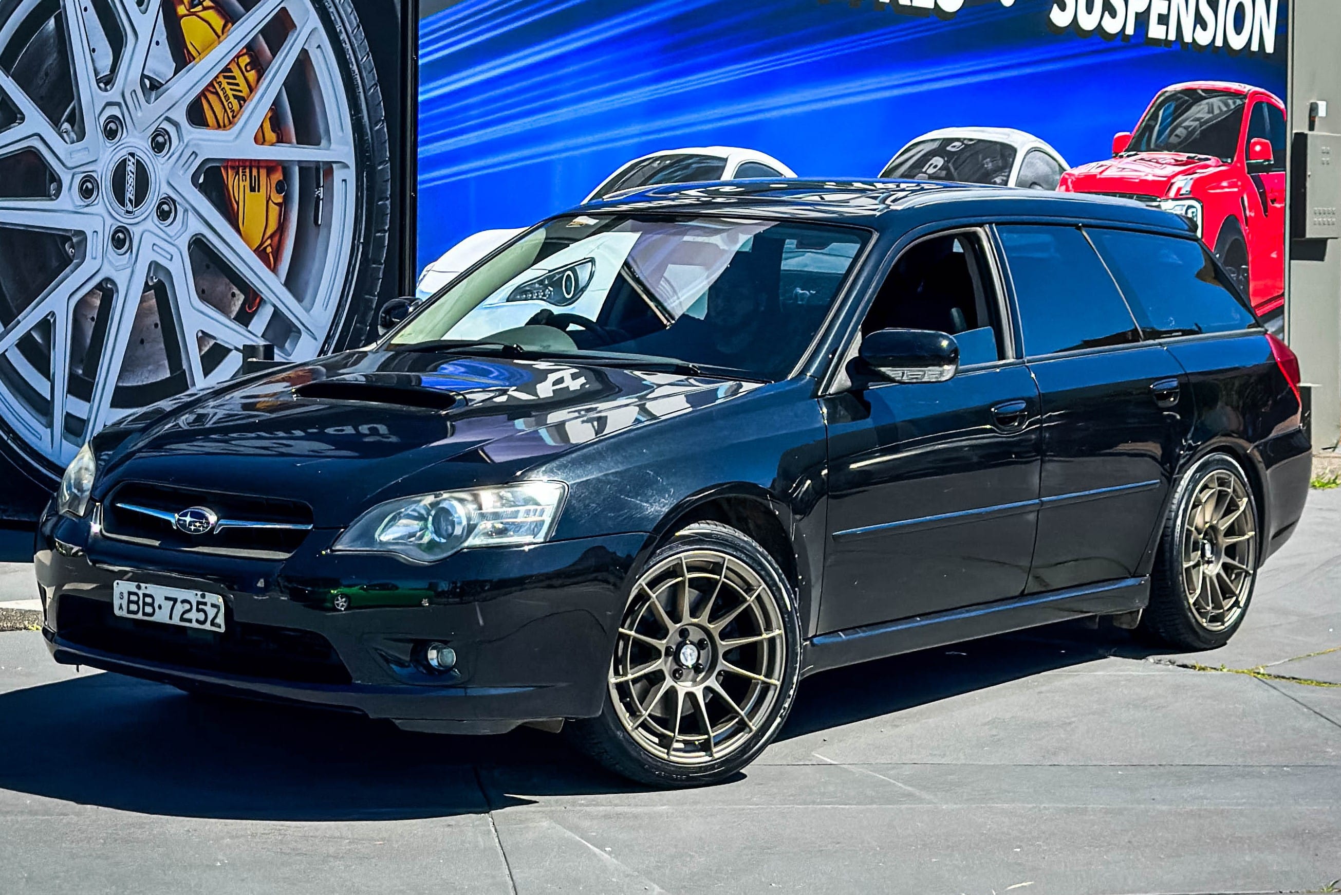 subaru liberty hussla tokyo matte bronze wheel #14636