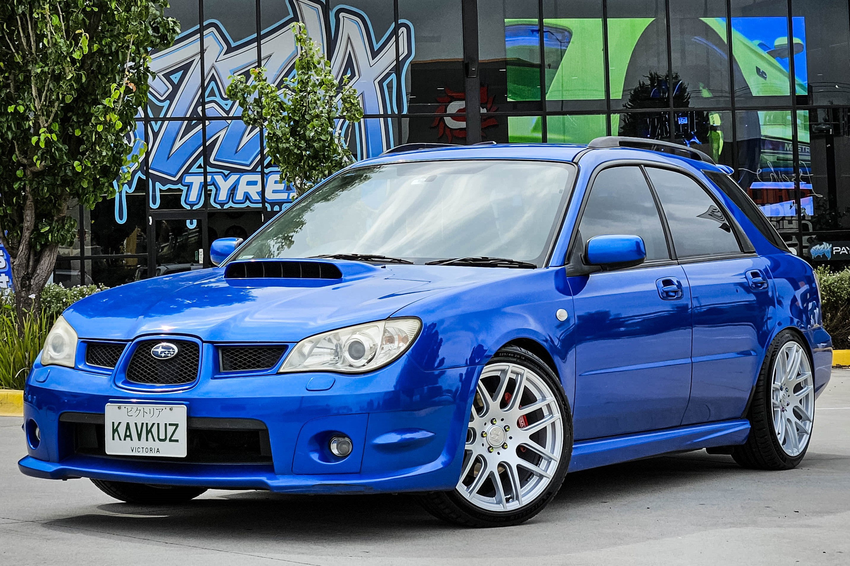 subaru wrx hussla euro bright silver wheel #14637