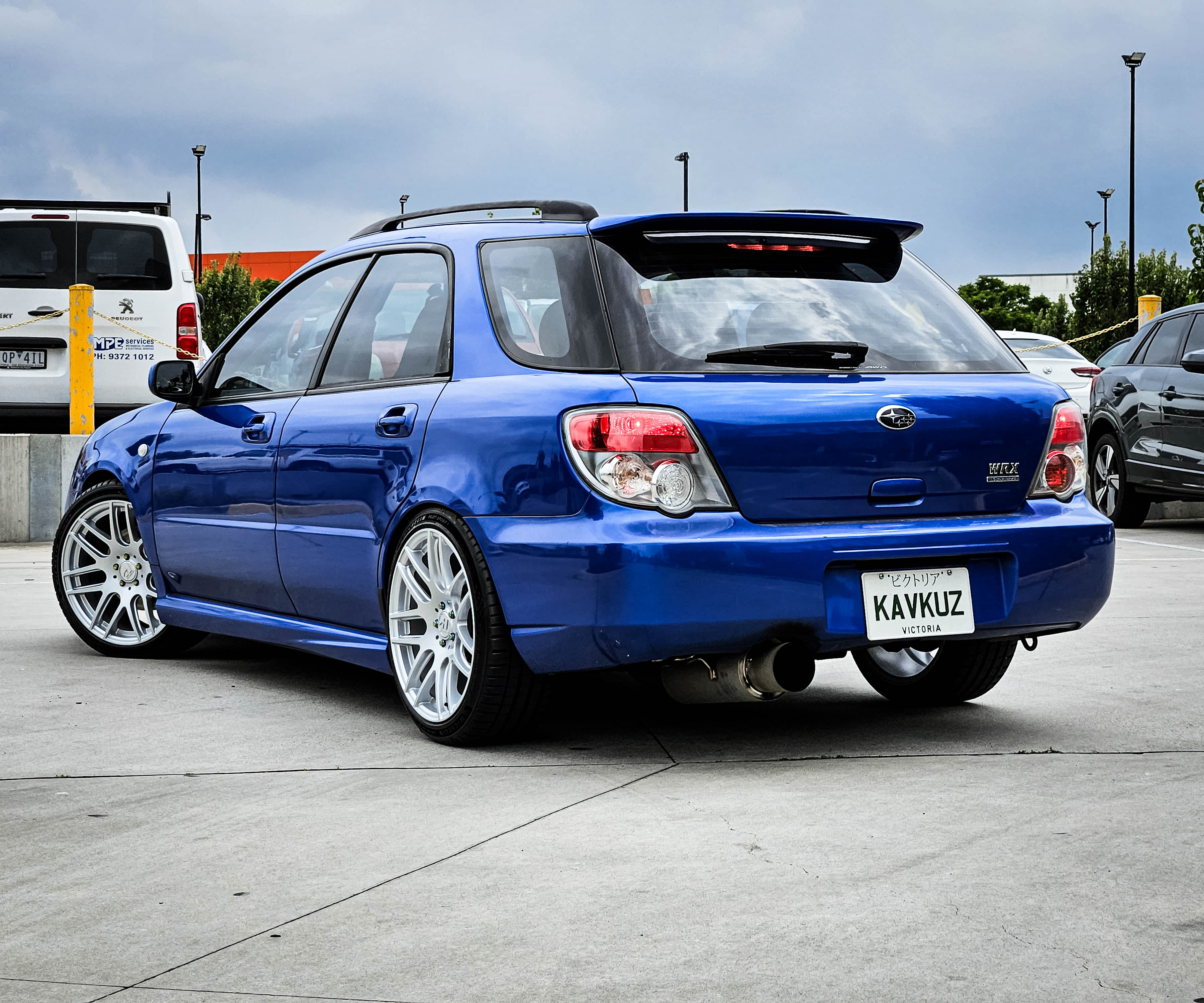subaru wrx hussla euro bright silver wheel #14637