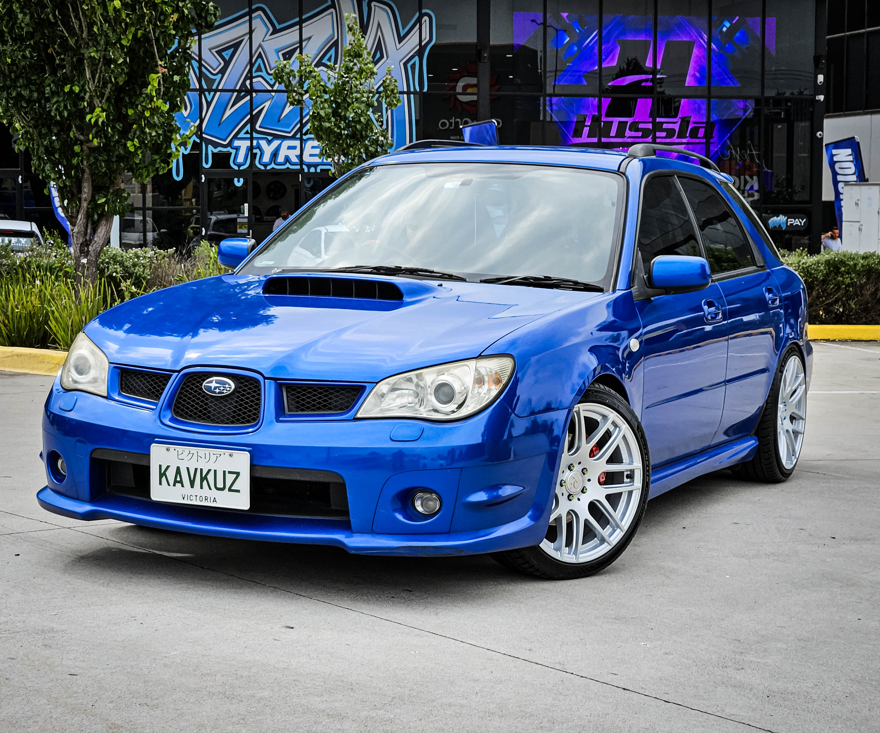 subaru wrx hussla euro bright silver wheel #14637