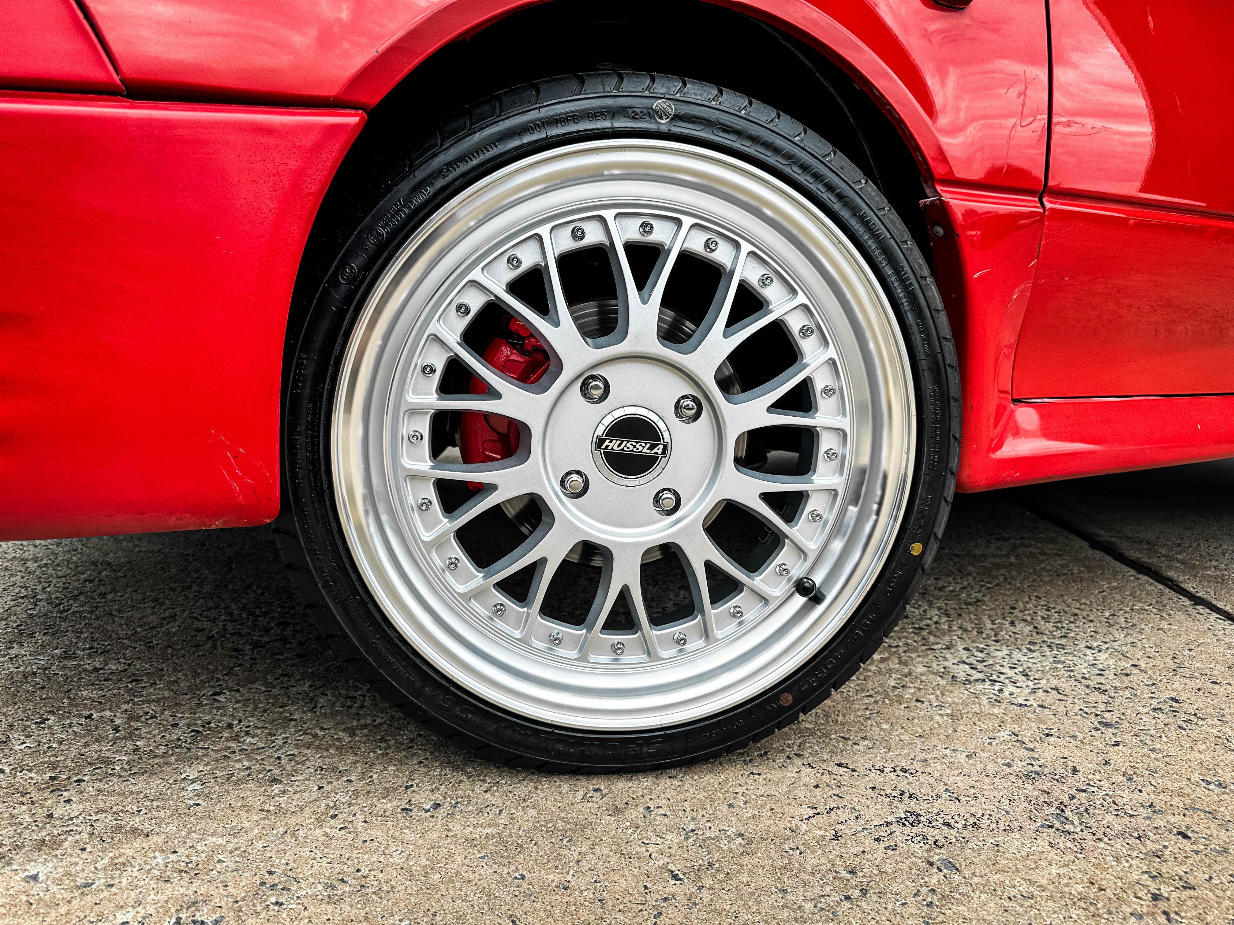 suzuki swift hussla 021 silver machined lip wheel #14646