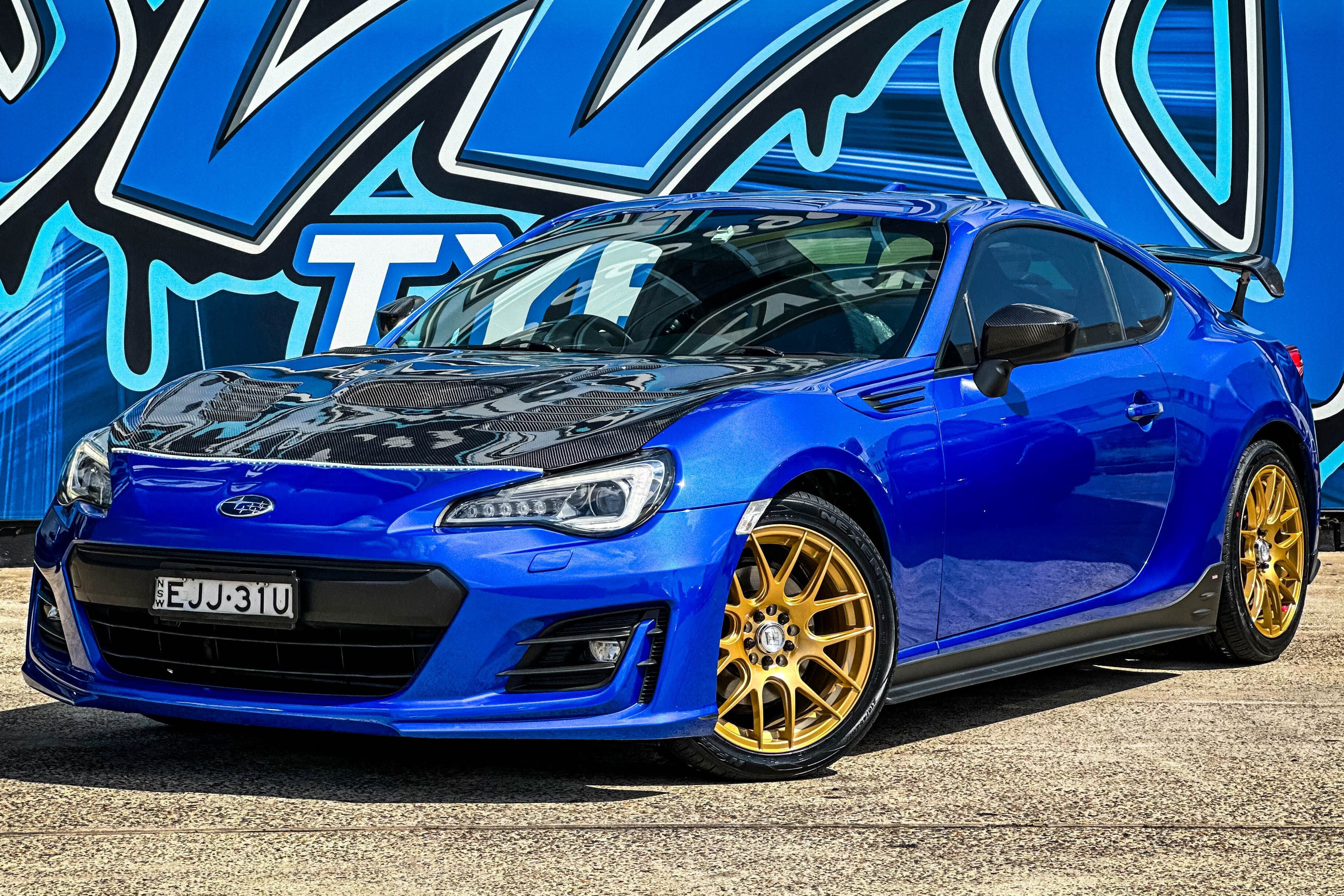 subaru brz hussla 030 gold wheel #14686