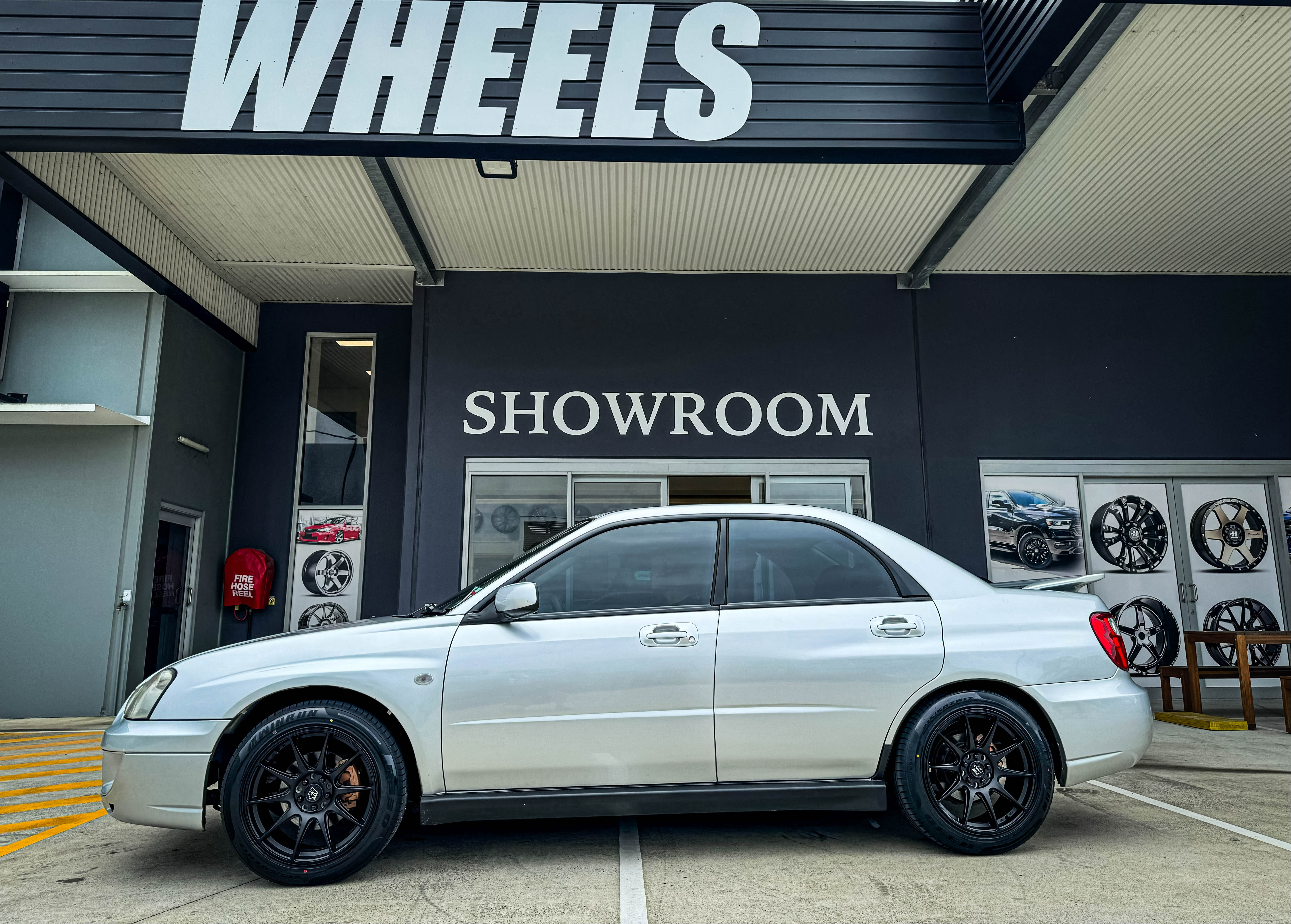 subaru forester hussla 027 matte black wheel #14687