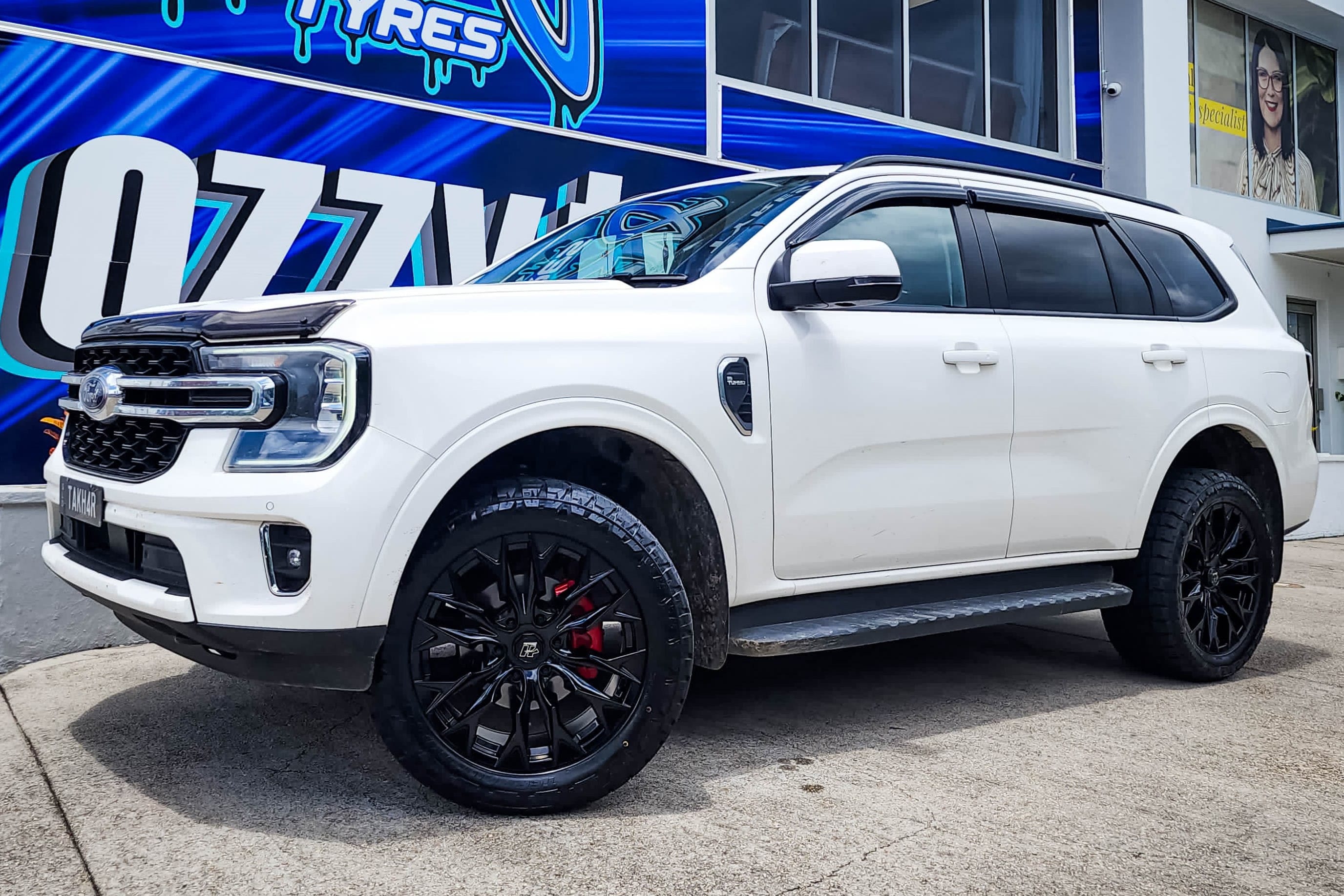 ford everest hussla phantom gloss black wheel #14826