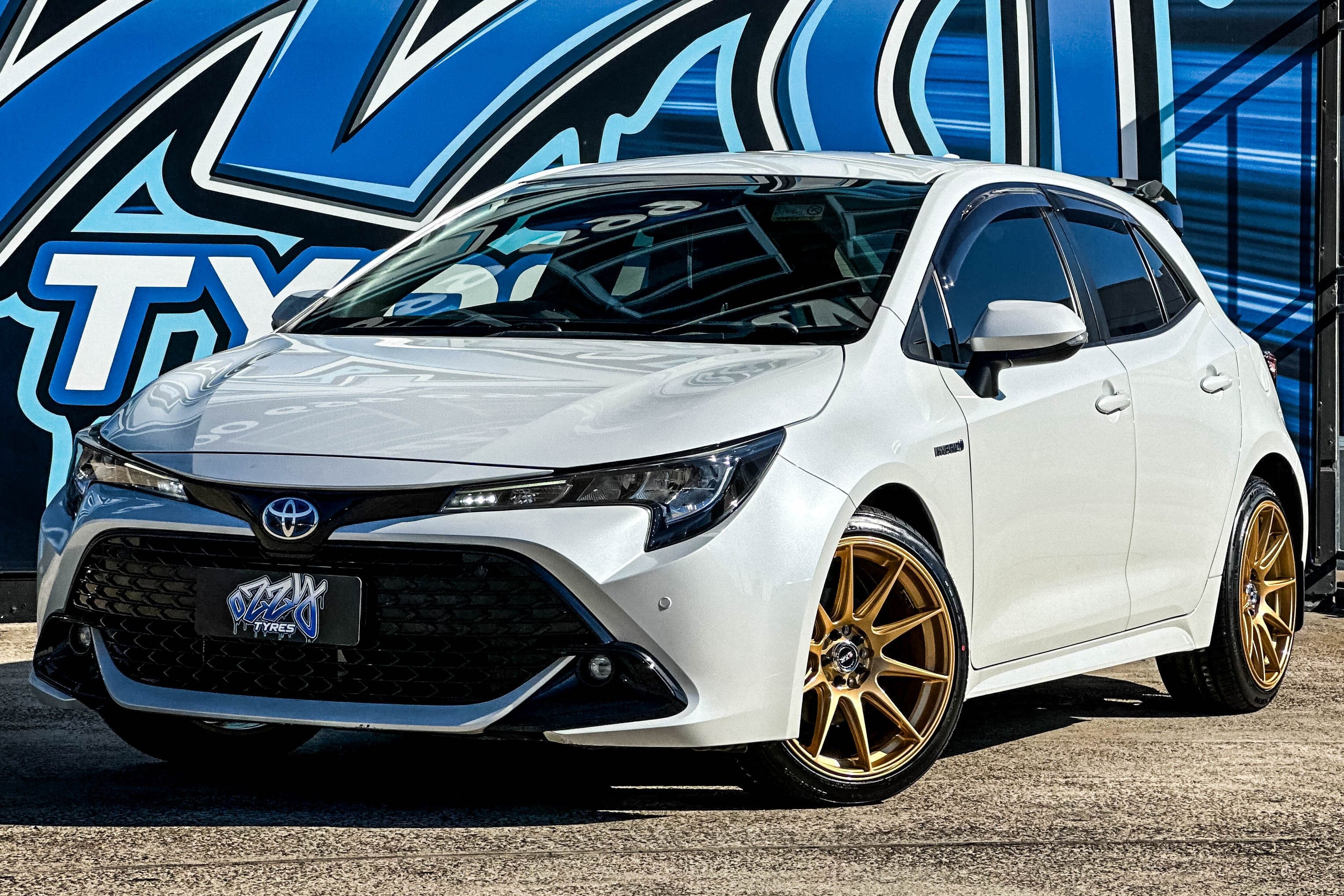 toyota corolla hussla 027 gold wheel #14961