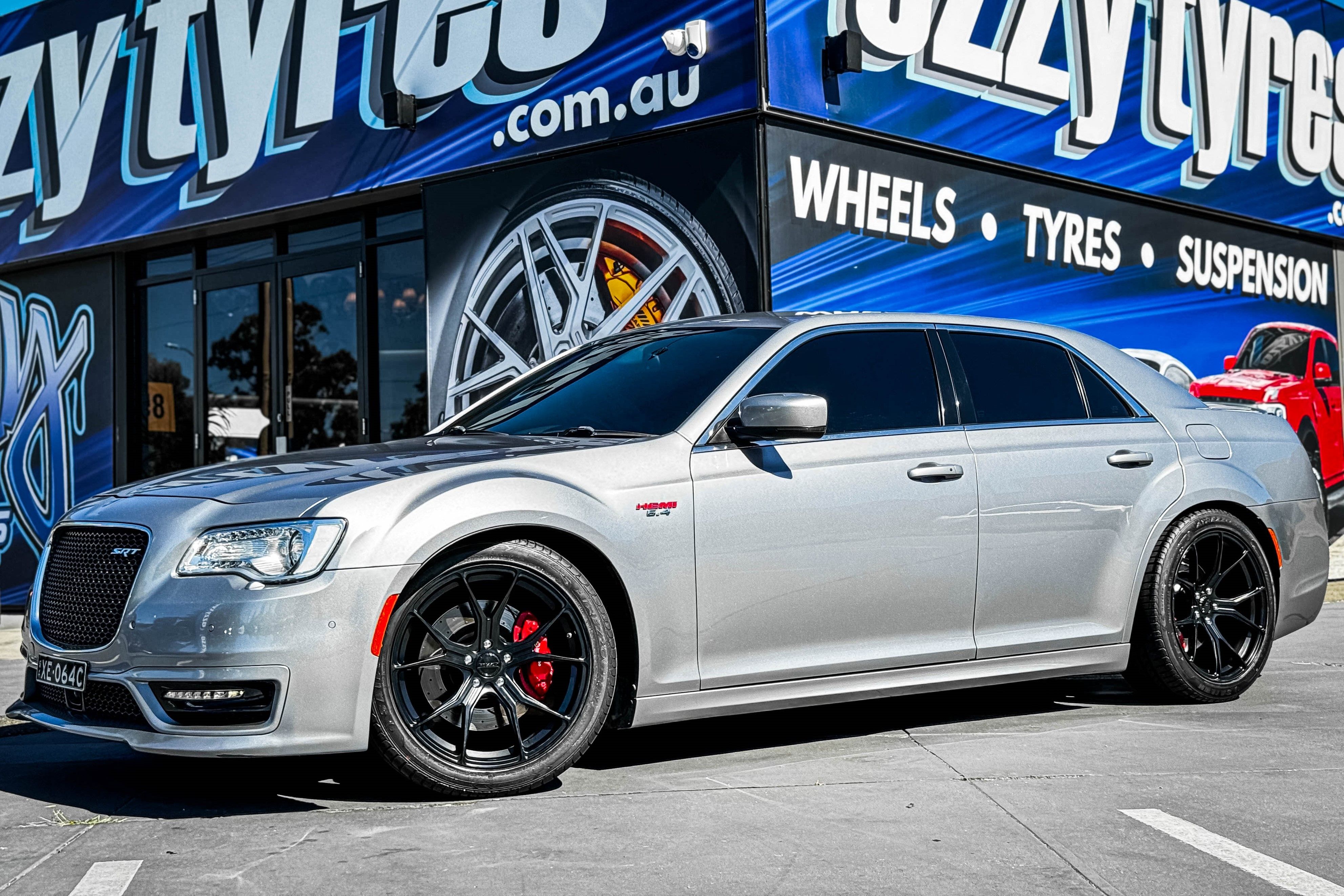 chrysler 300 hussla breezy matte black wheel #14978
