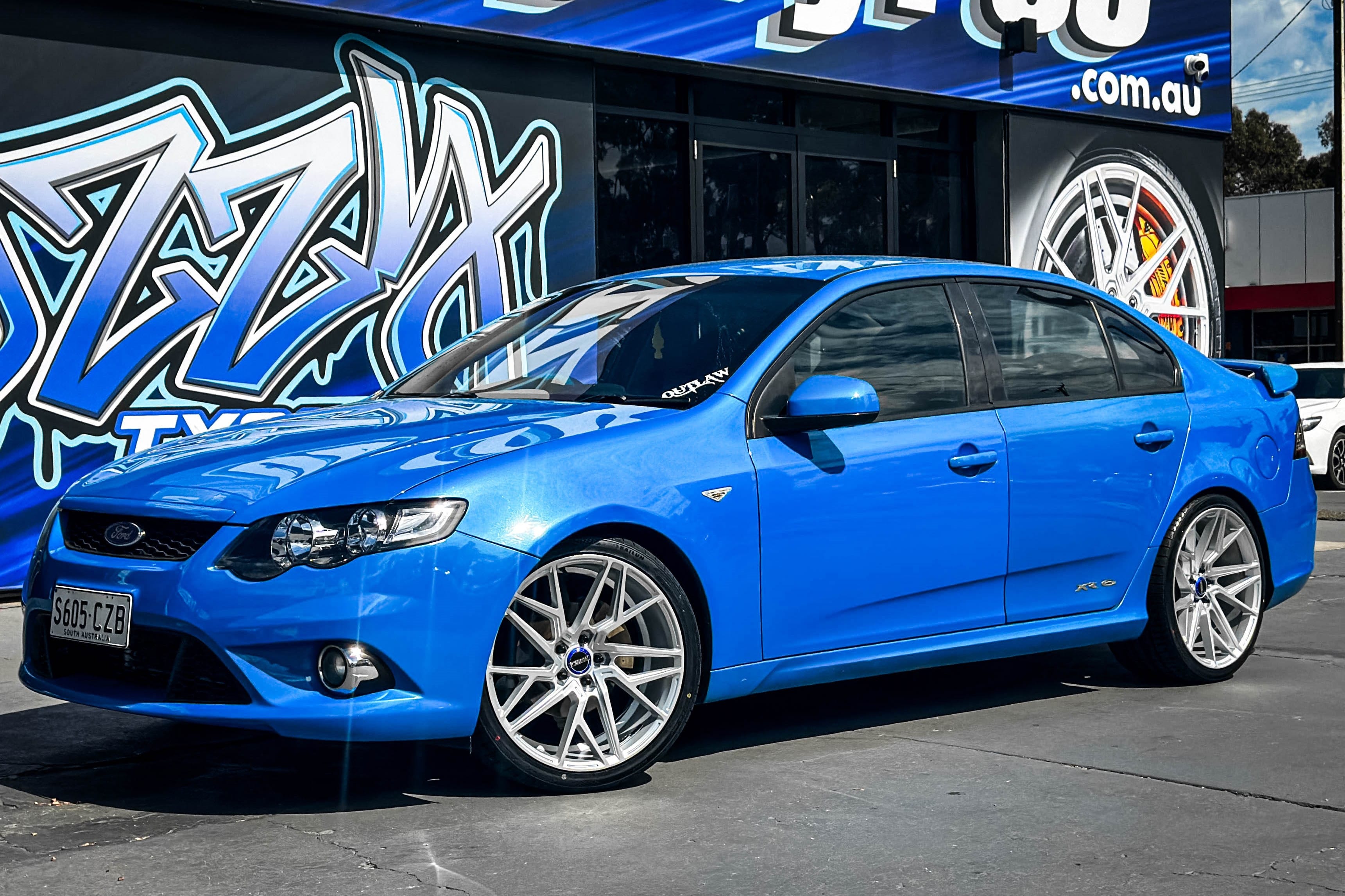 ford falcon hussla jacques bright silver wheel #14979