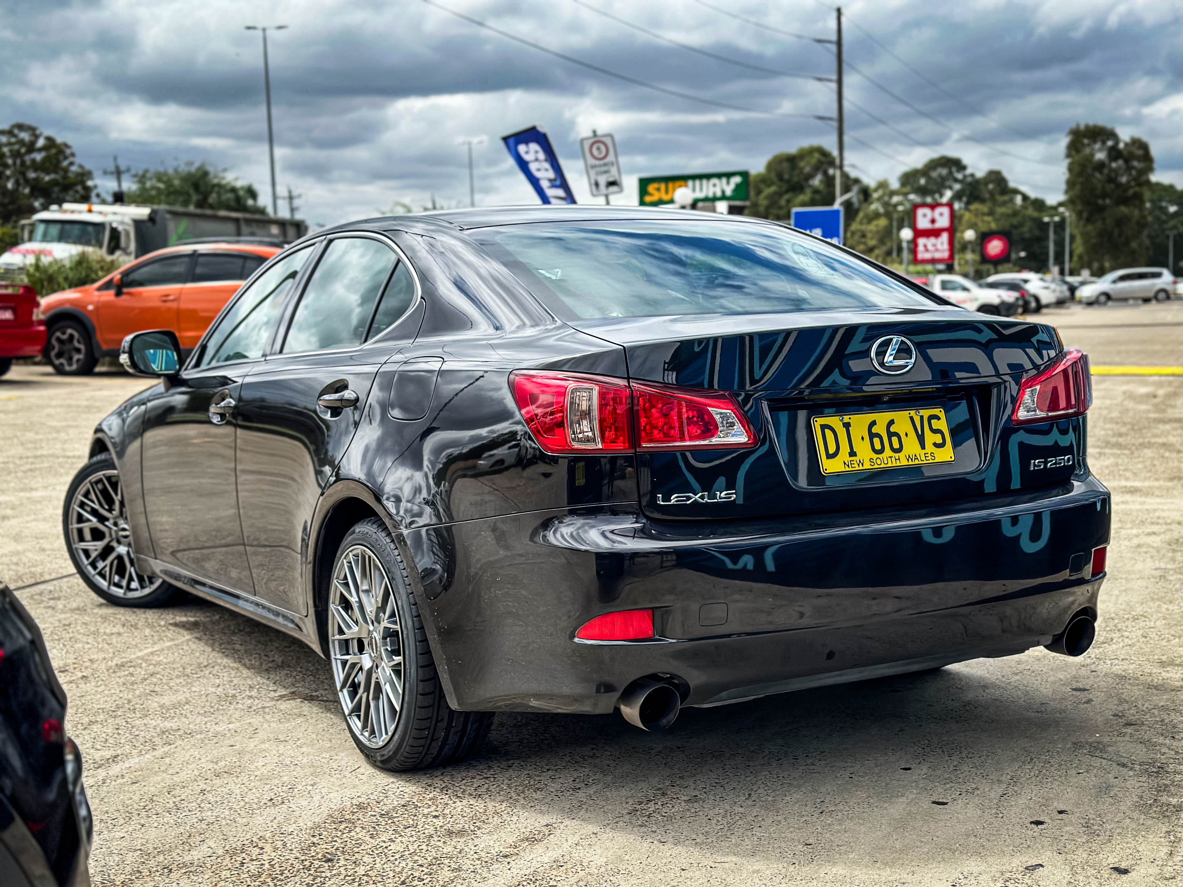 lexus is hussla lit hyper black wheel #14992