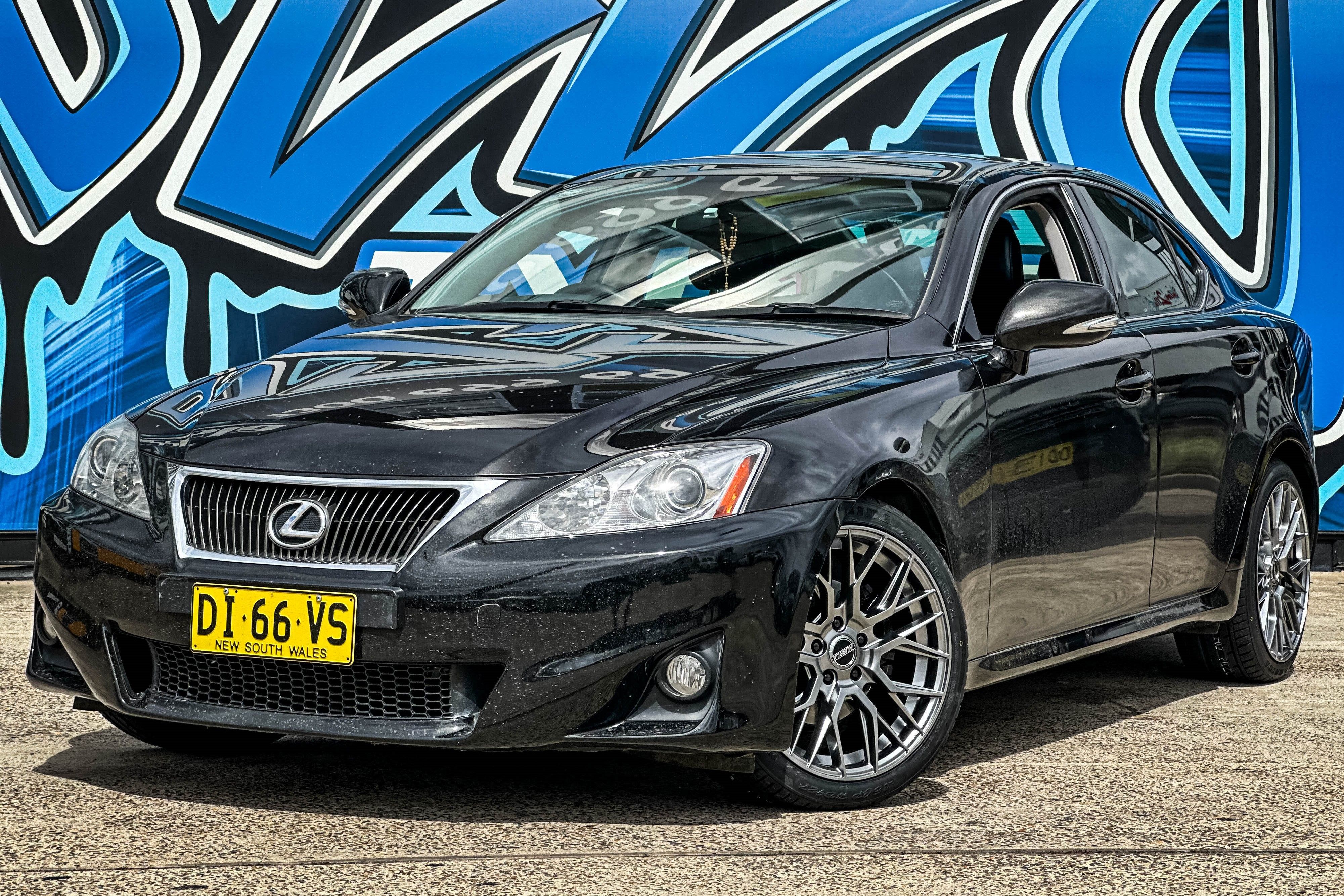 lexus is hussla lit hyper black wheel #14992