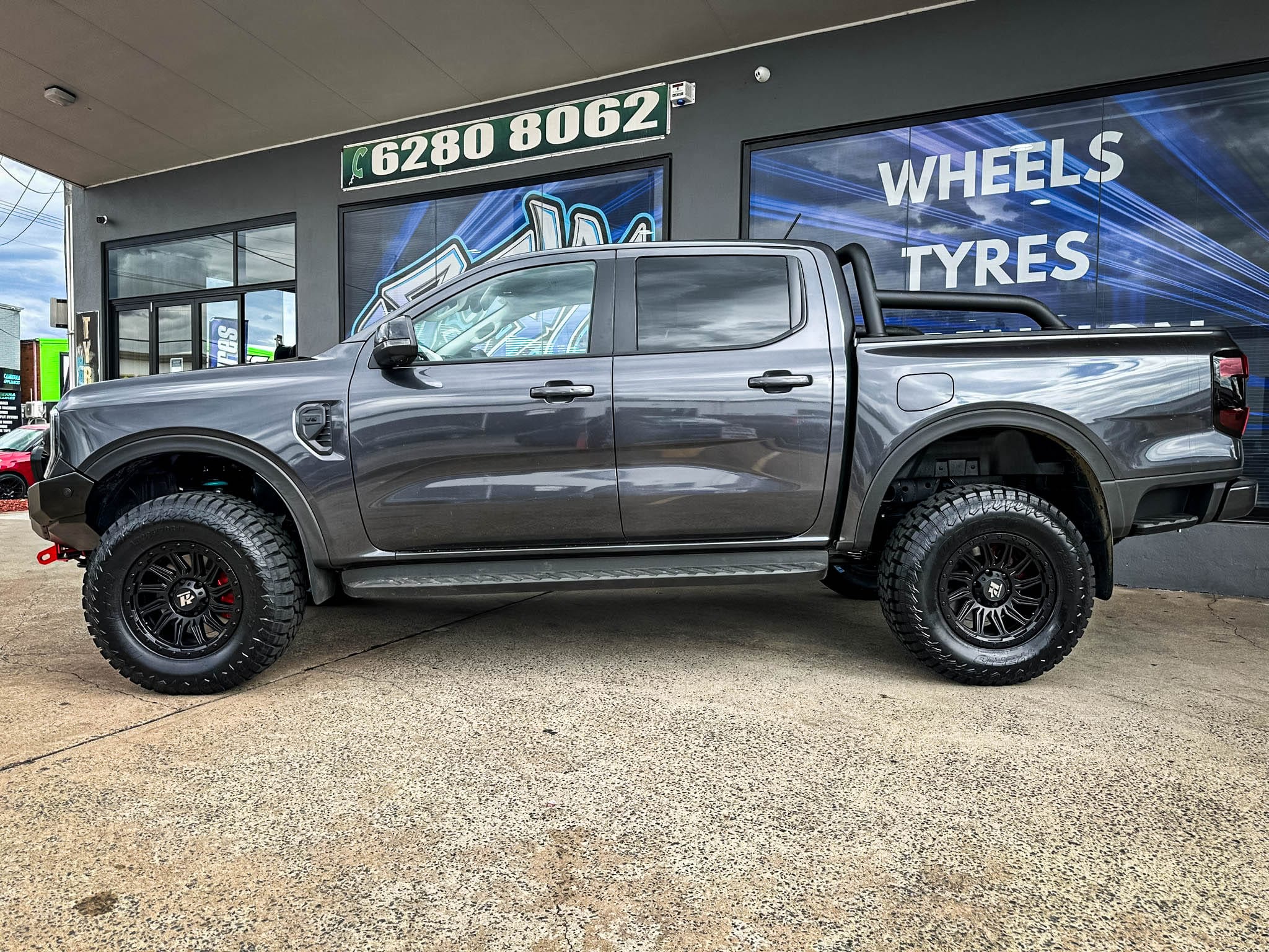 ford ranger next gen hussla propeller matte black wheel #15003