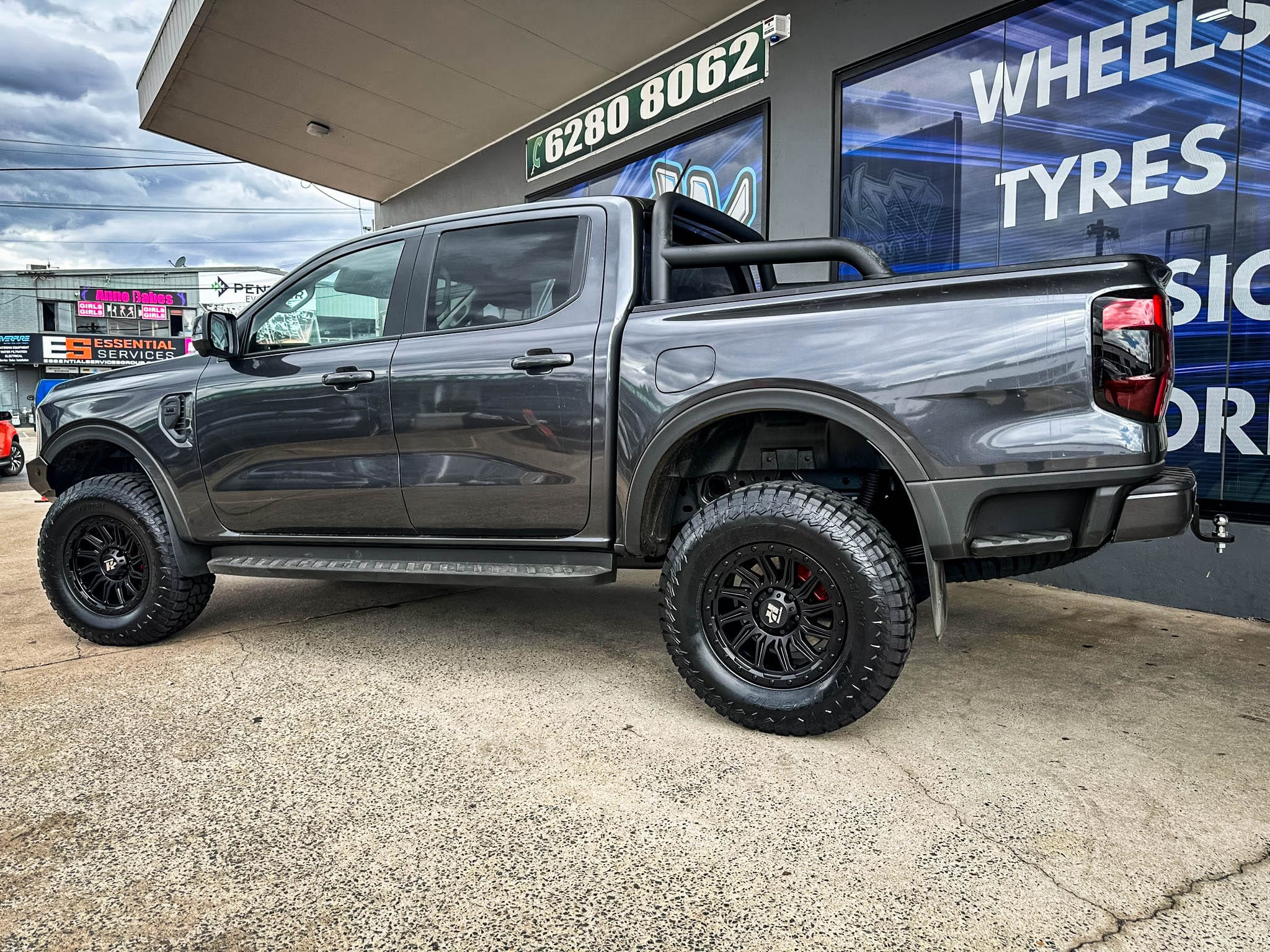 ford ranger next gen hussla propeller matte black wheel #15003