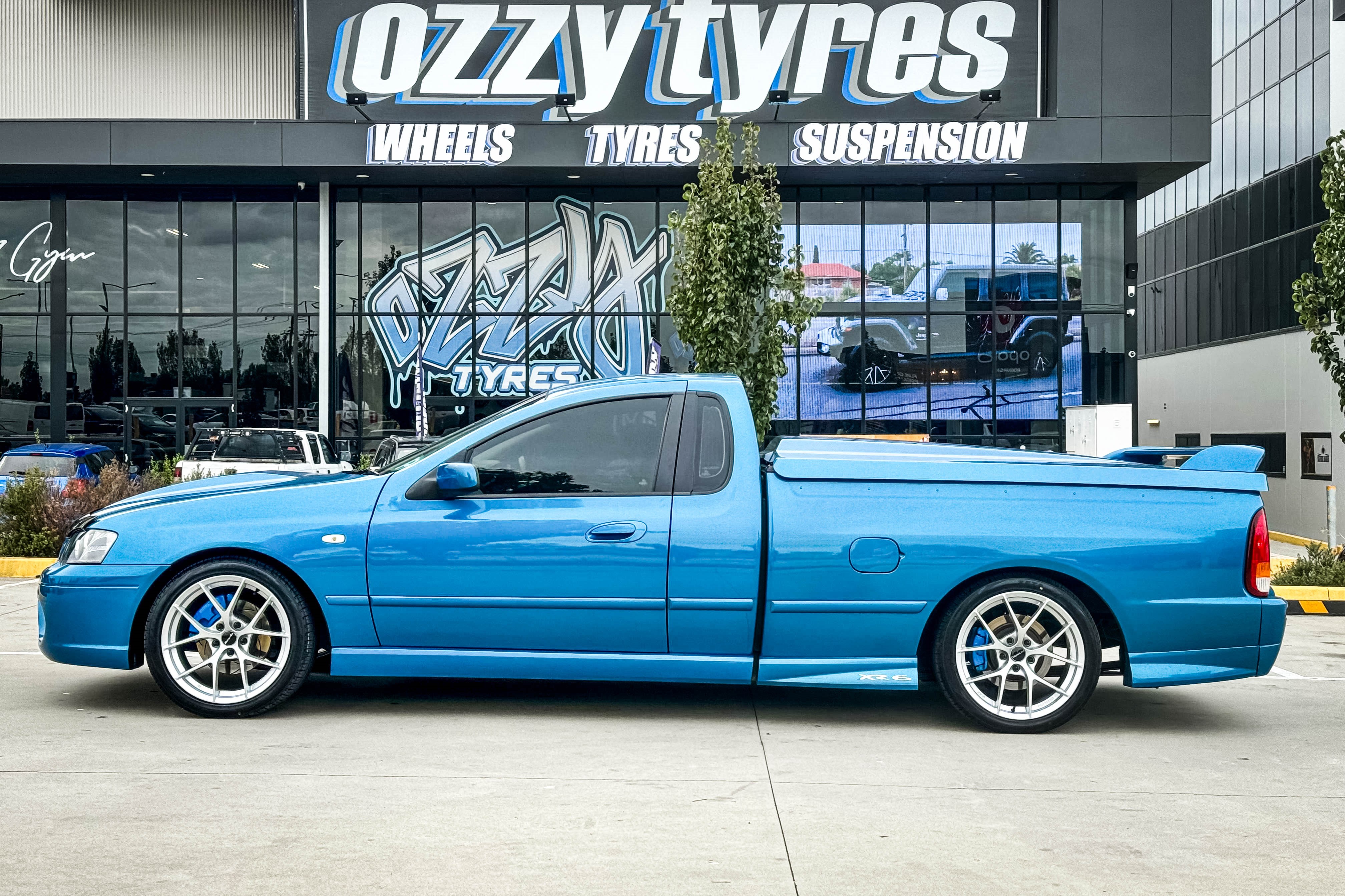ford falcon hussla forged b5 diamond silver wheel #15029